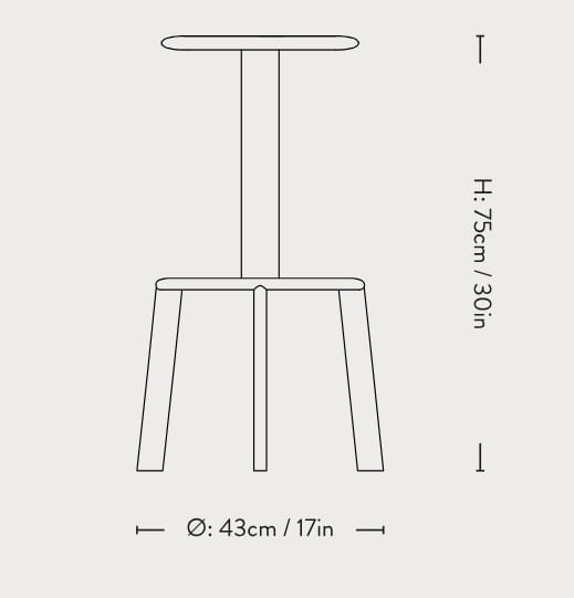 MASSIF AV39/AV40 Stool By &Tradition