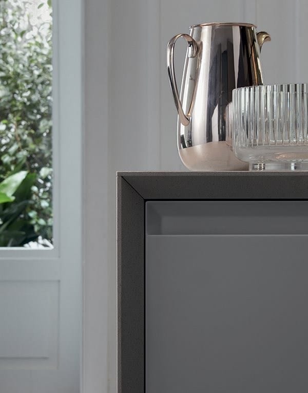 Wood and glass fitted kitchen TRAIL By Poliform design Carlo Colombo ...