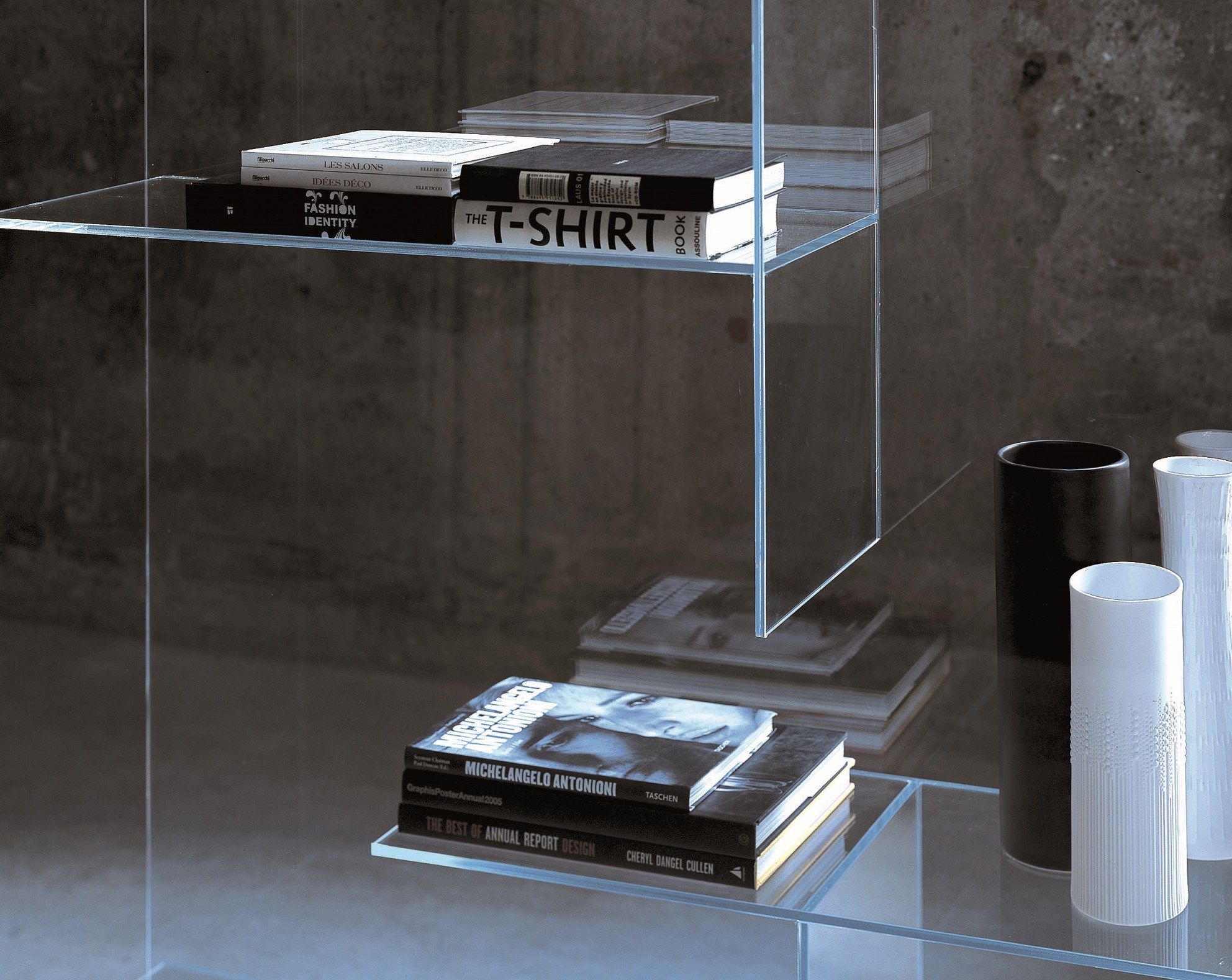 TRANSFIX Bookcase By Glas Italia