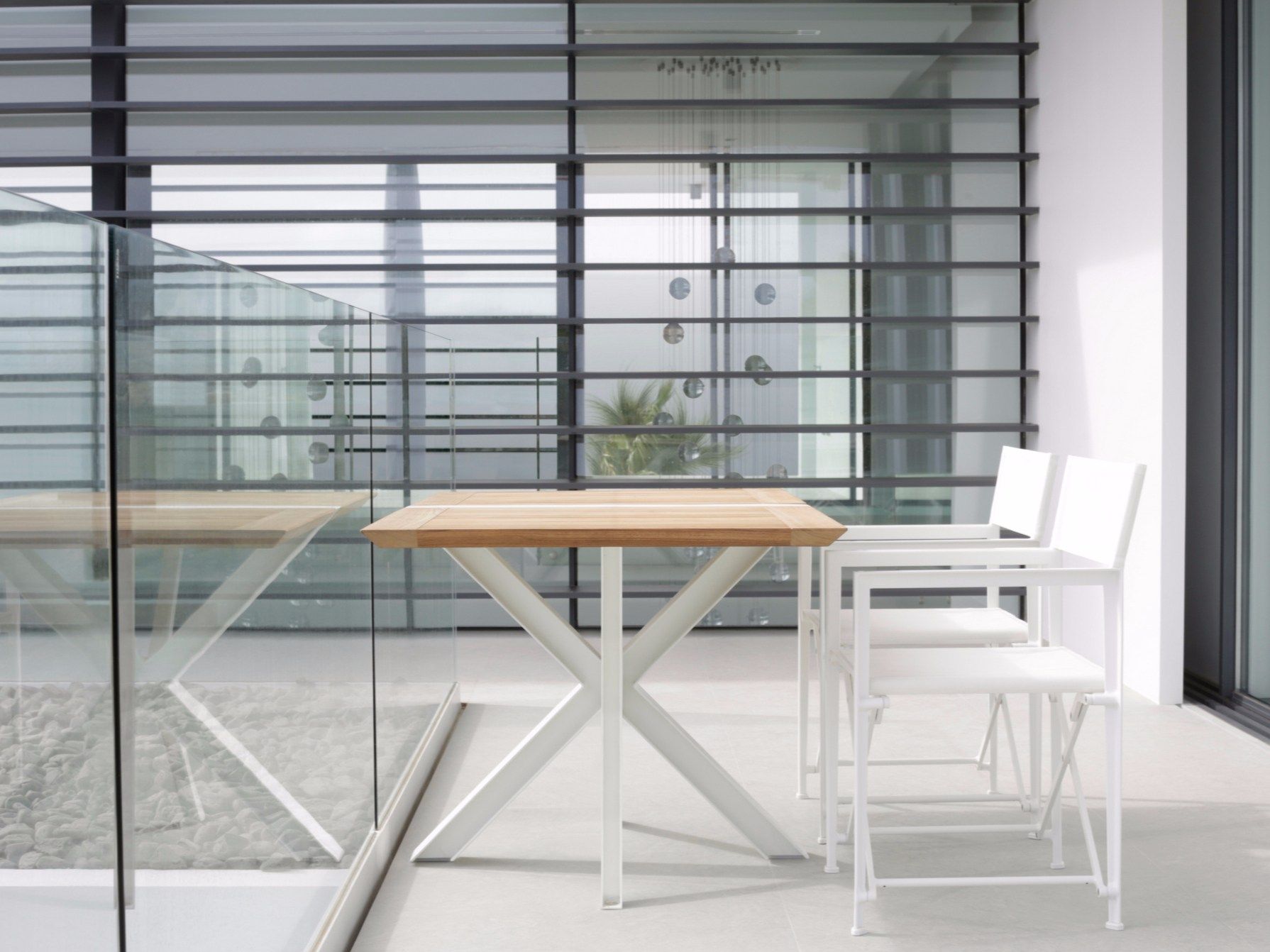 Folding rectangular teak garden table TRAVERSE By Royal Botania design ...