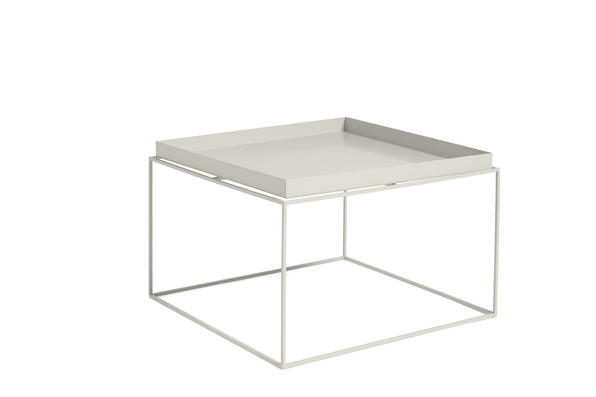 Square steel side table with tray TRAY TABLE Tray Table Collection By Hay