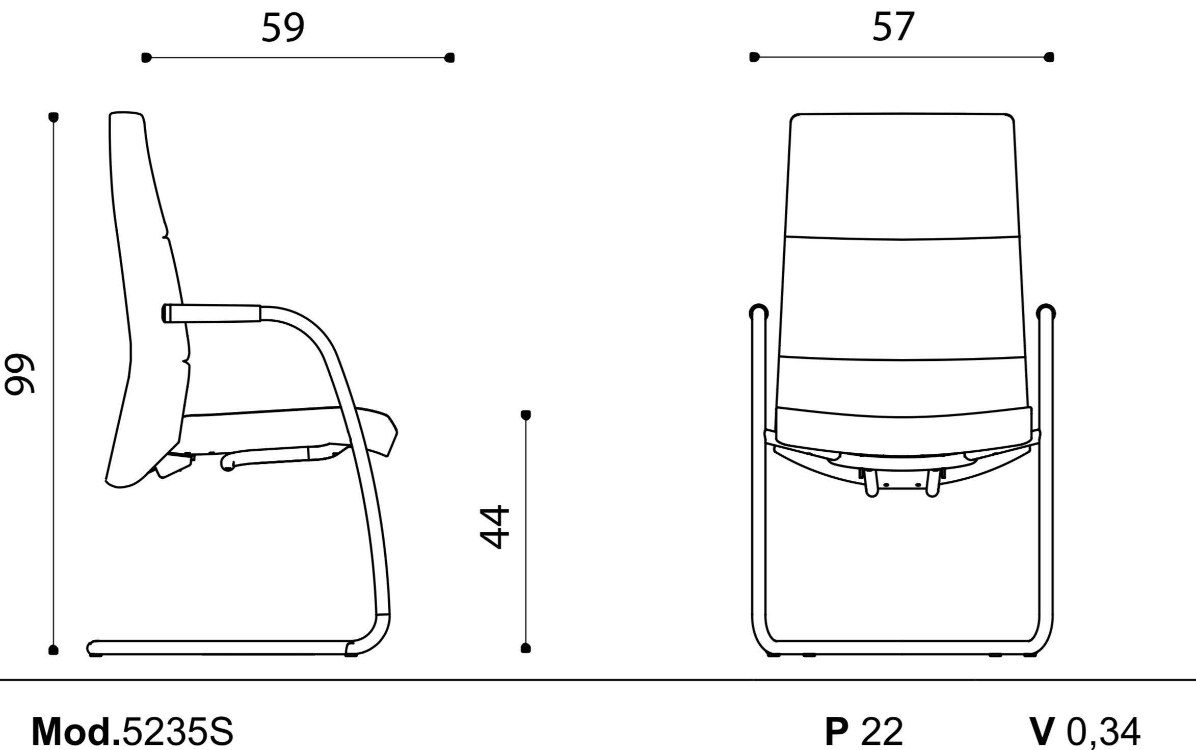 Cantilever office chair TRENDY FIRST CLASS | Cantilever office chair ...