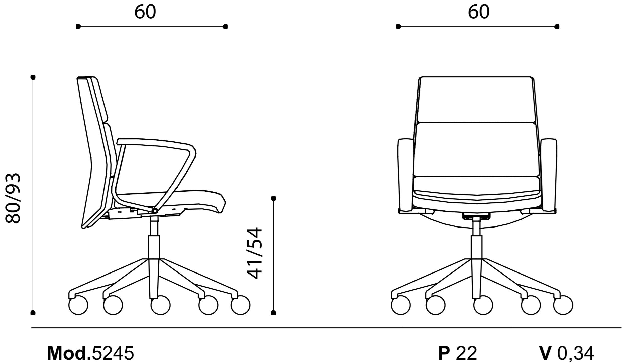 TRENDY FIRST CLASS Swivel office chair By Ares Line | design Giovanni ...