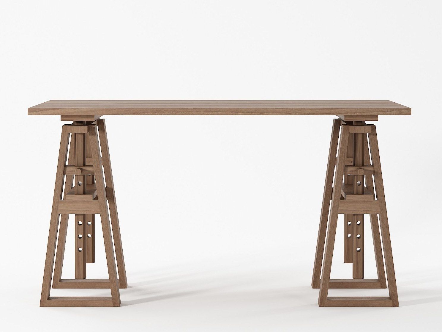 TRESTLE | Height-adjustable writing desk By KARPENTER design Hugues ...