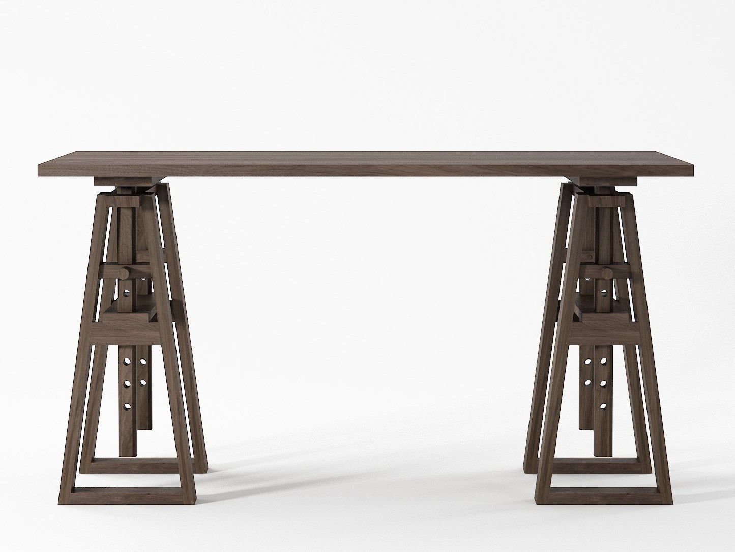 TRESTLE | Height-adjustable writing desk By KARPENTER design Hugues ...