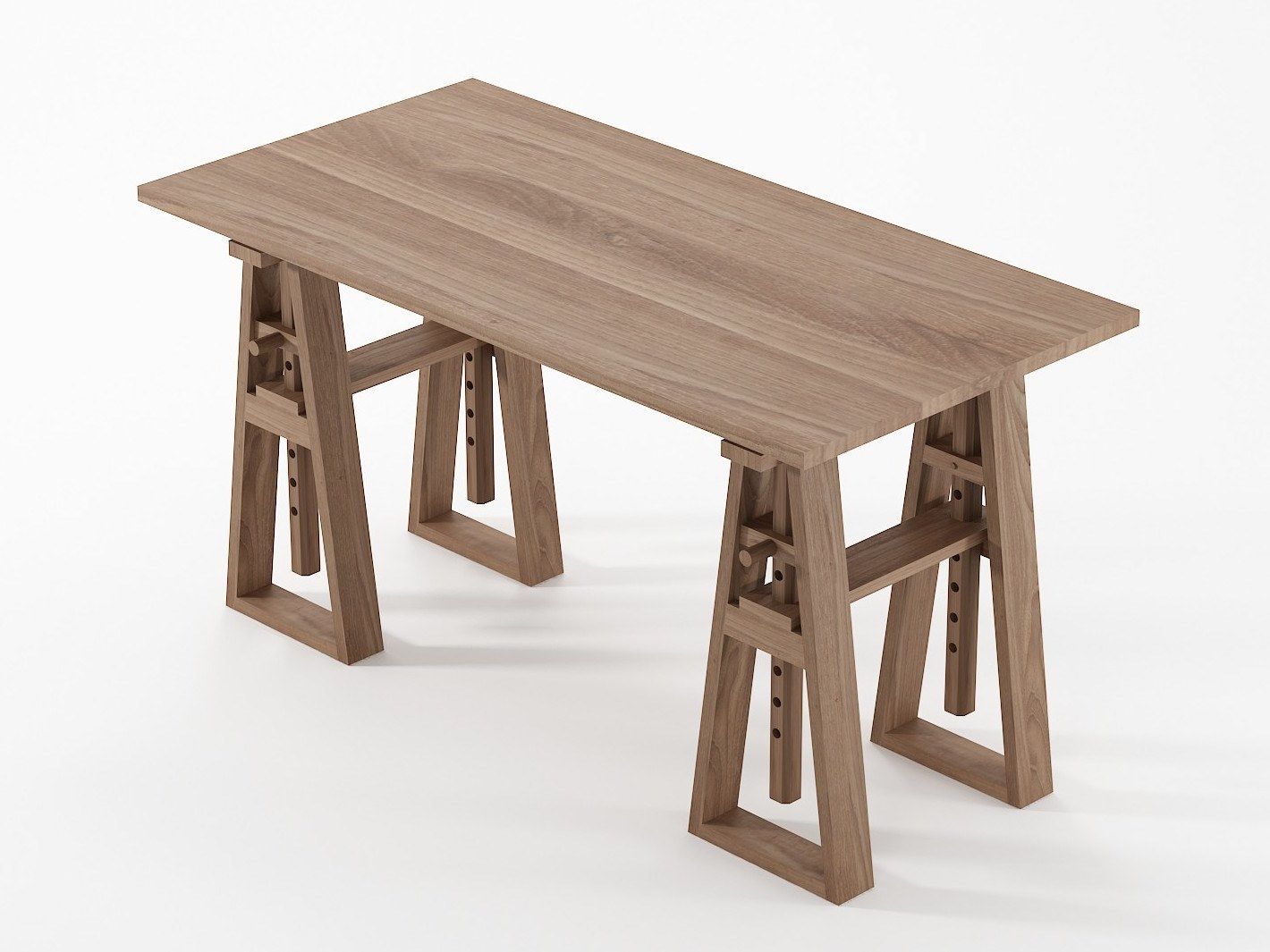 TRESTLE | Height-adjustable writing desk By KARPENTER design Hugues ...