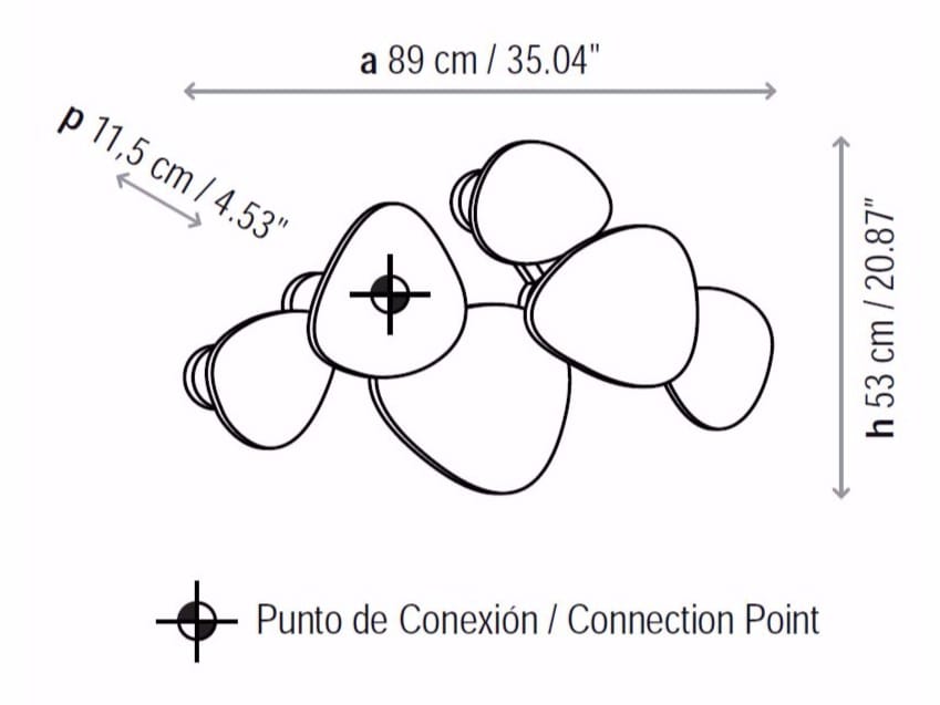 TRIA SET 6 壁灯 By Bover