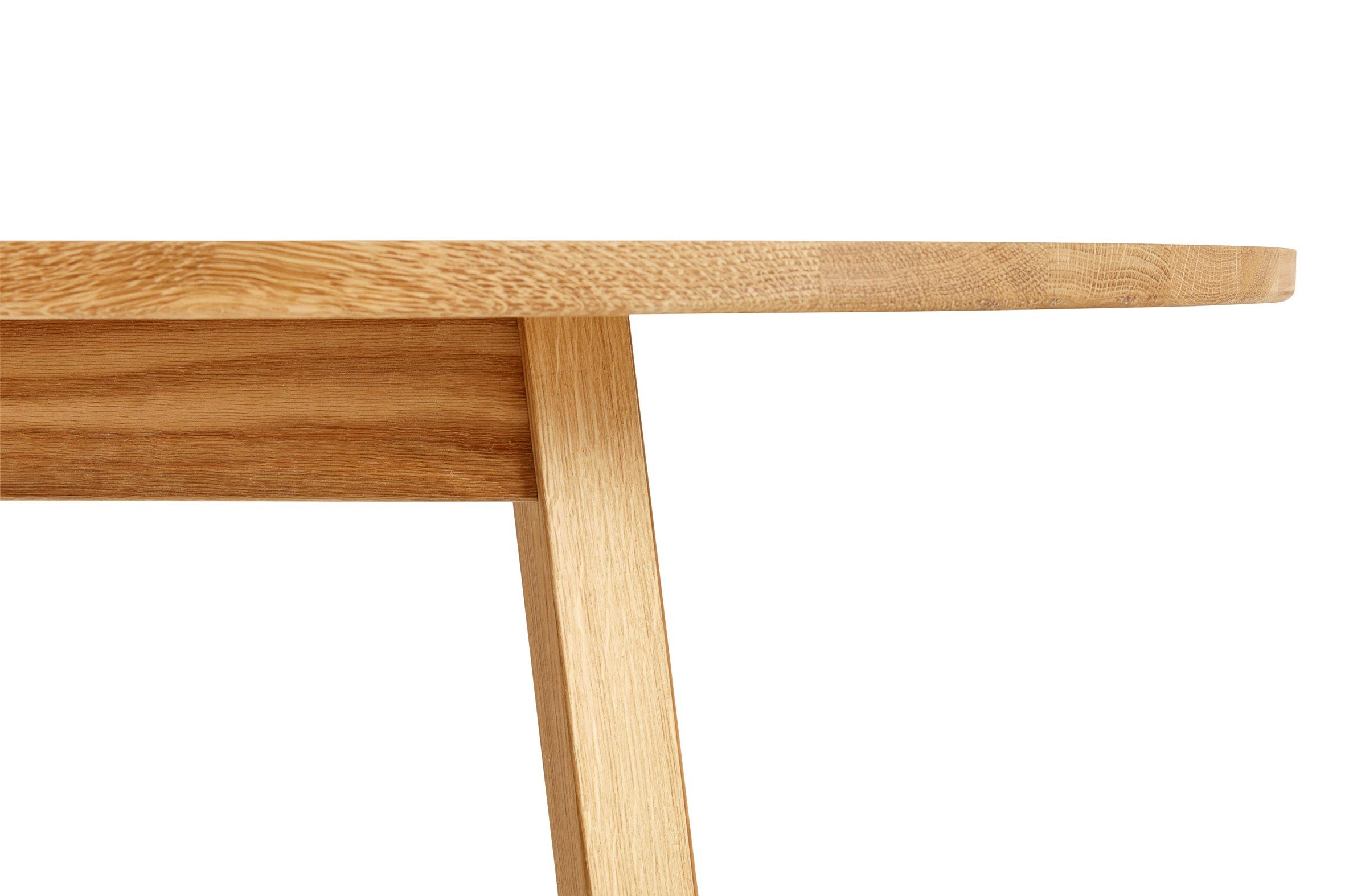TRIANGLE LEG Oak bench By Hay | design Jones Neville