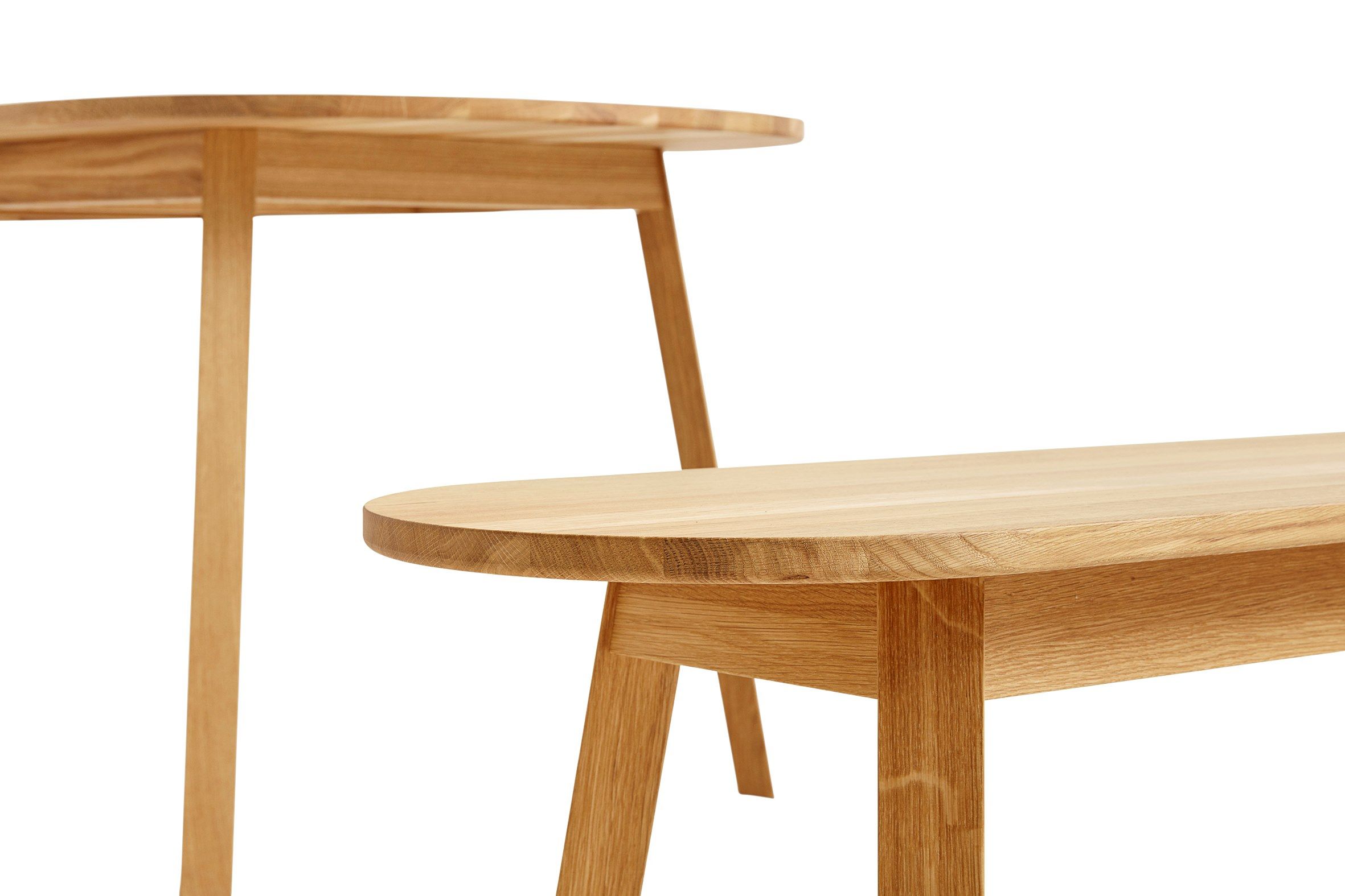 TRIANGLE LEG Oak bench By Hay | design Jones Neville