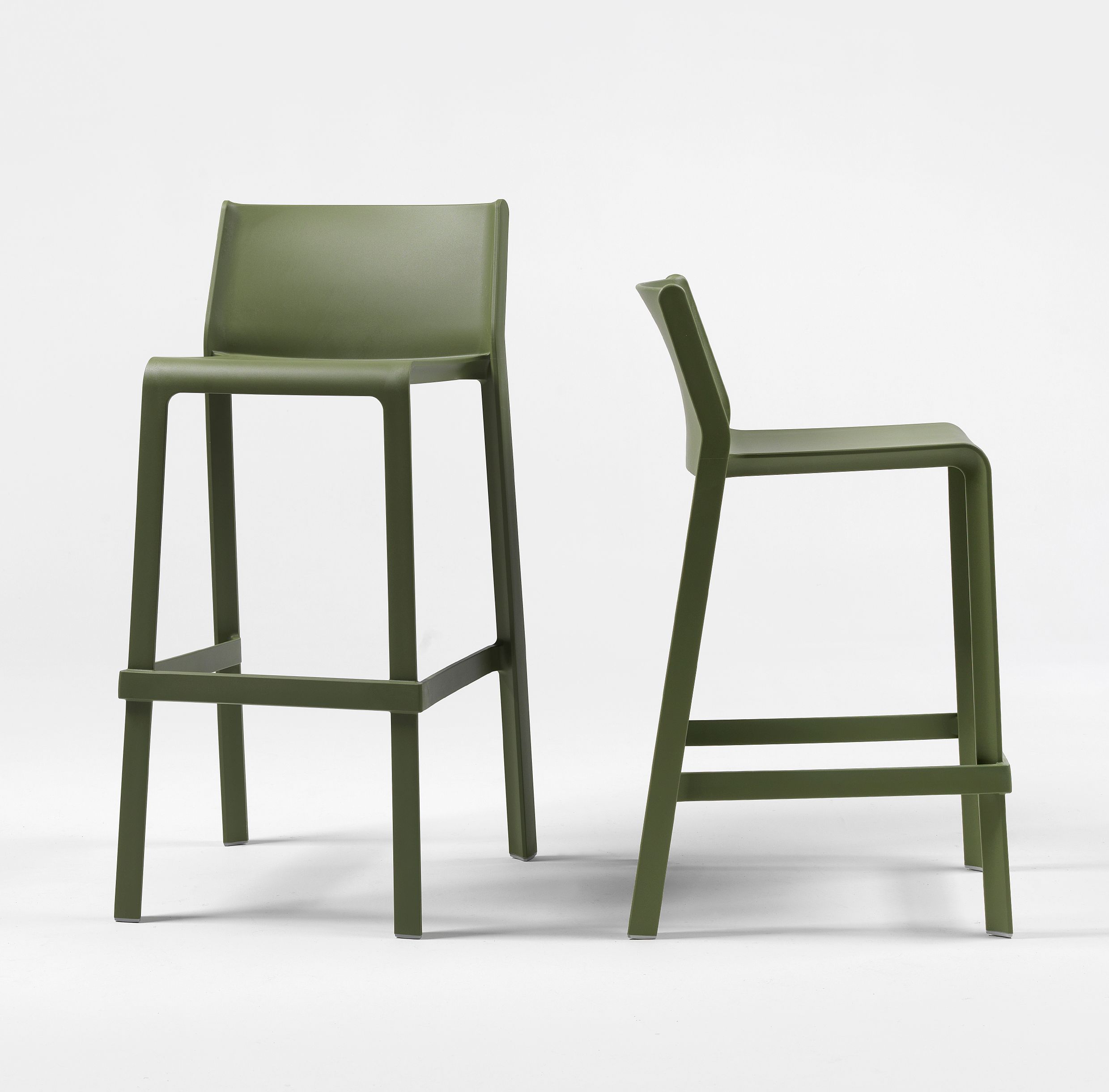TRILL STOOL High stool with back with footrest By Nardi | design ...
