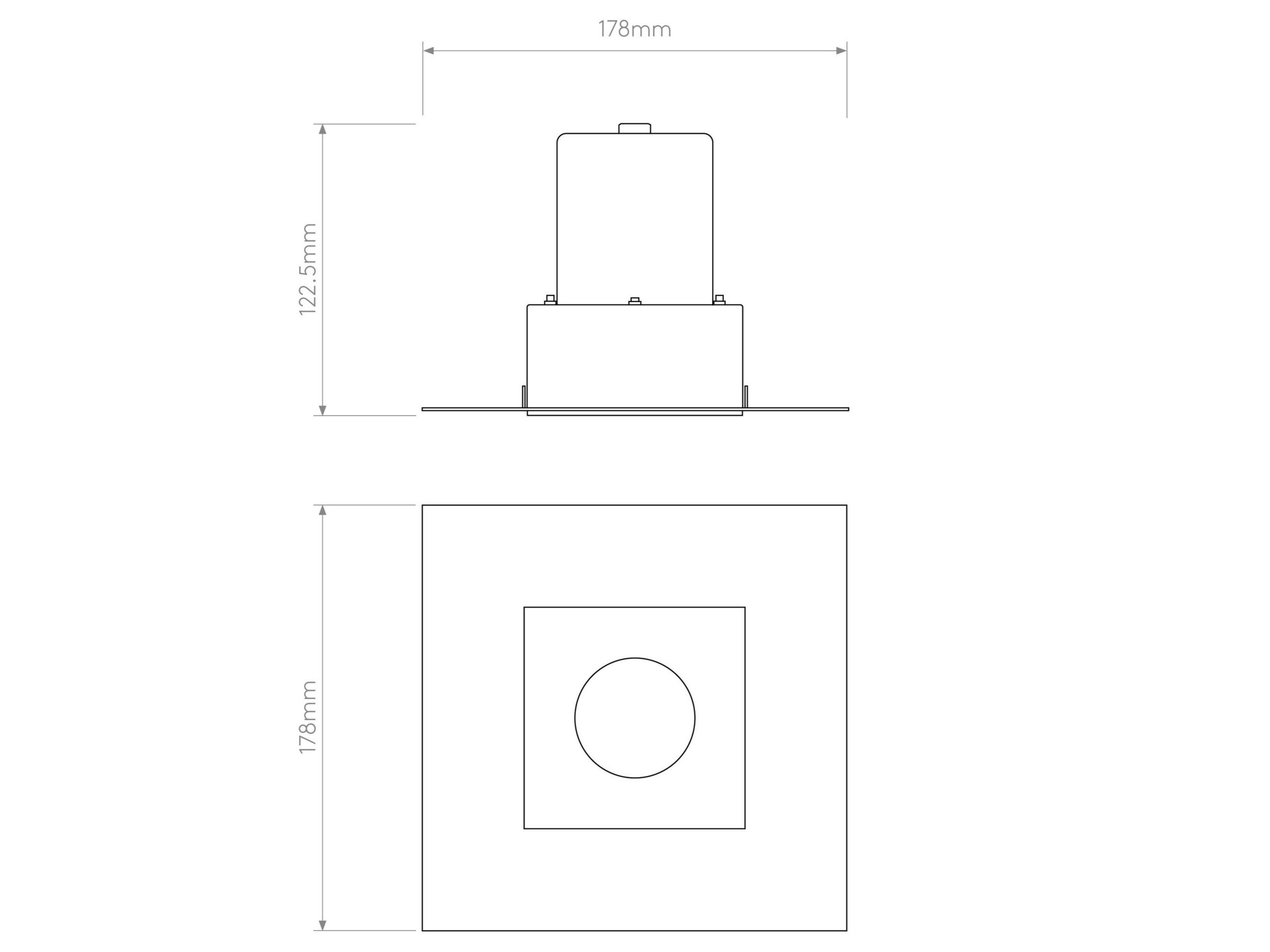 TRIMLESS SQUARE Spotlight By Astro Lighting
