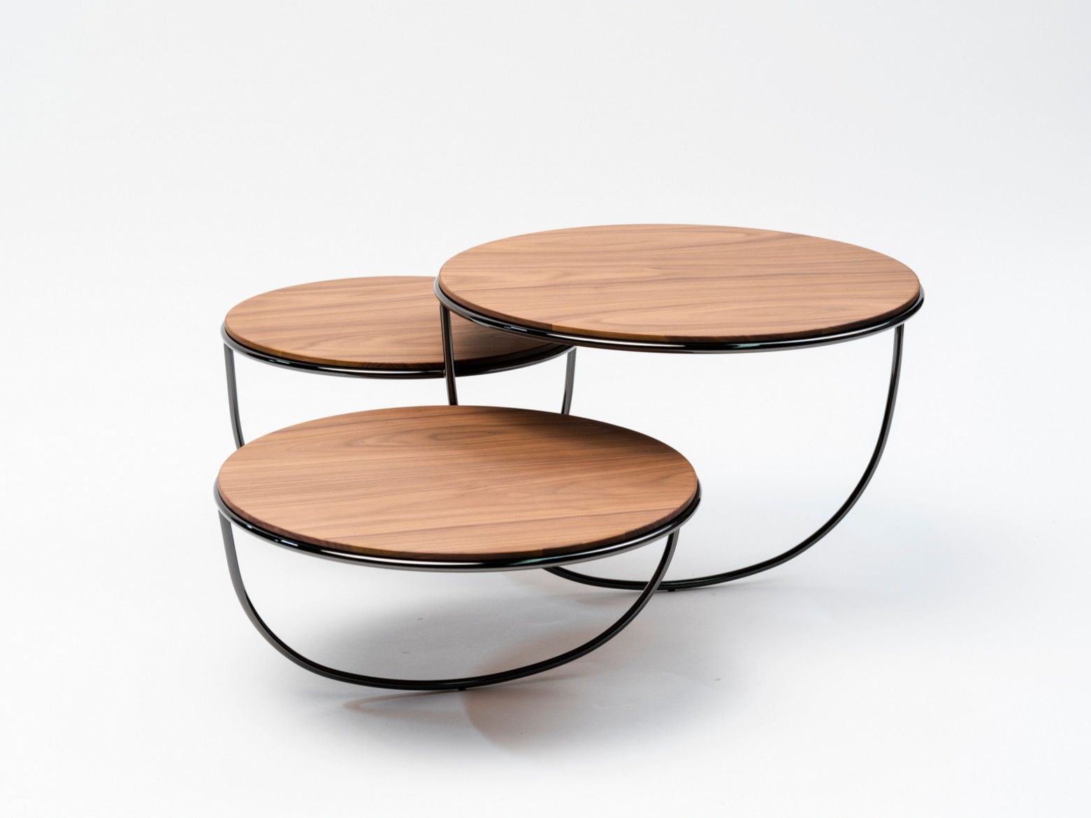 Low wooden coffee table TRIO By La Manufacture design Nendo