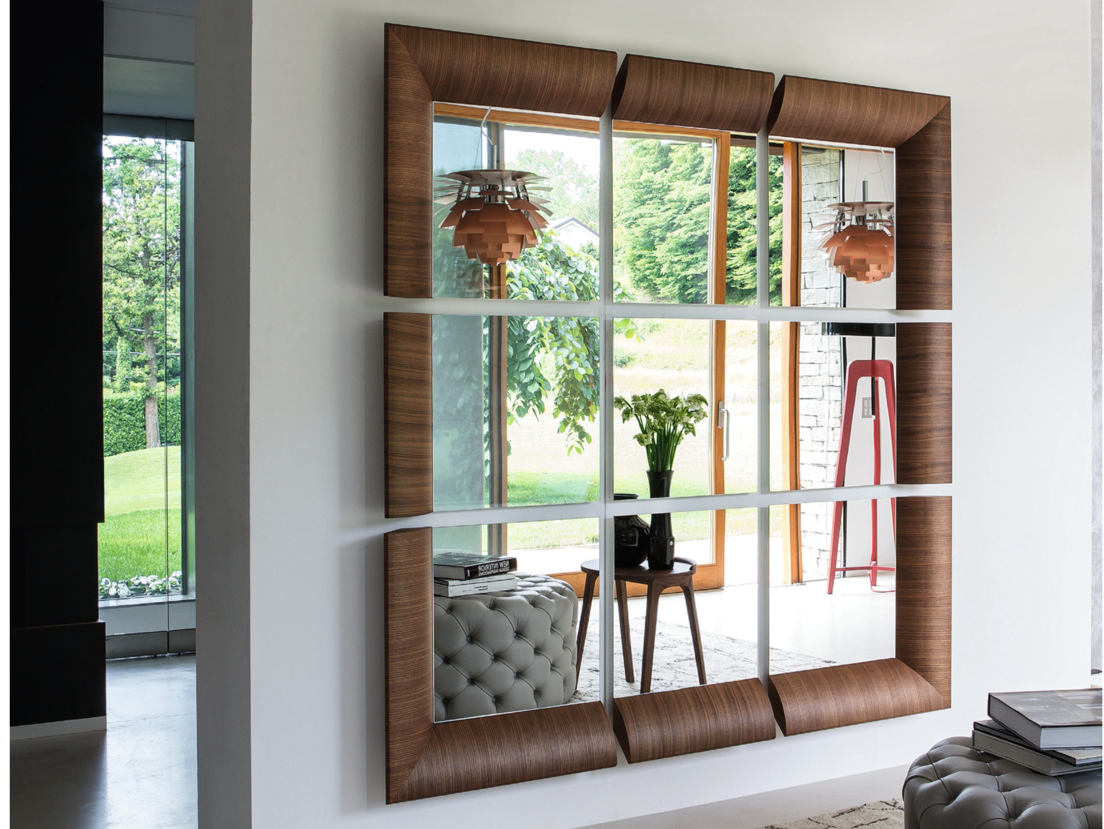 TRIPLE | Framed mirror By Porada design Tarcisio Colzani