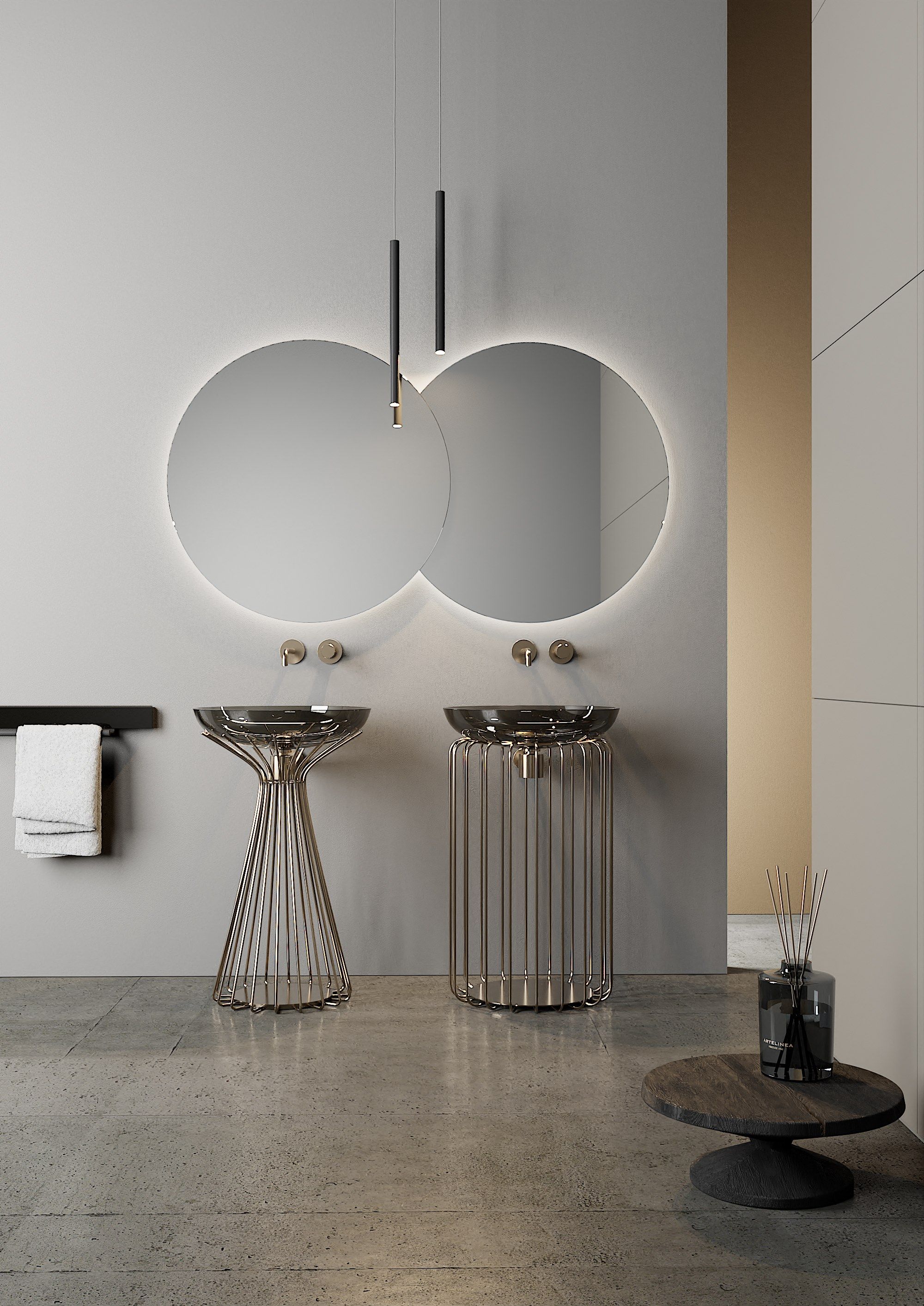 TRISTANO E ISOTTA washbasin freestanding By ARTELINEA design Anita Brotto