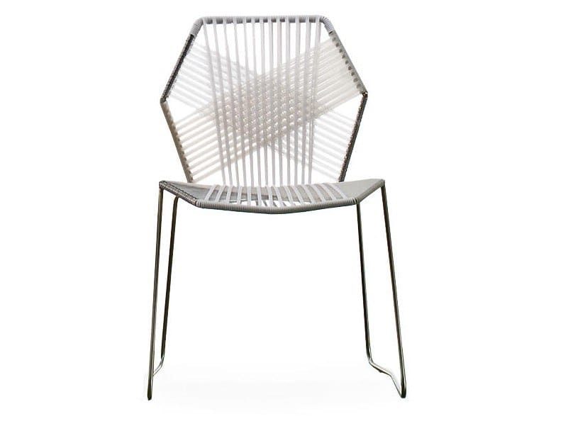 TROPICALIA Polymer cord woven chair By Moroso | design Patricia Urquiola
