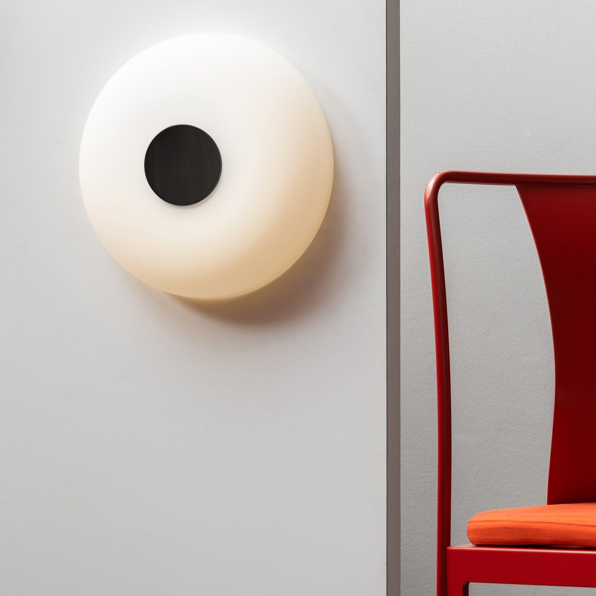 TROPICO LED opal glass wall lamp By FontanaArte | design Buratti Architetti