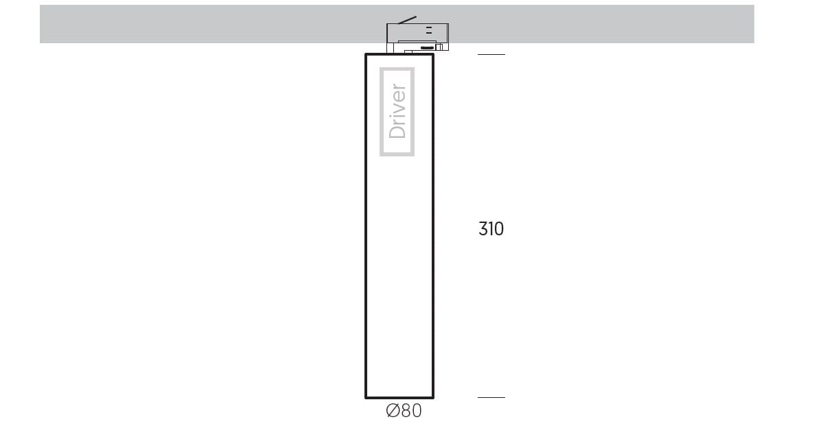 LED metal Track-Light TUBE 80 TRACK Tube Collection By ONOK Lighting