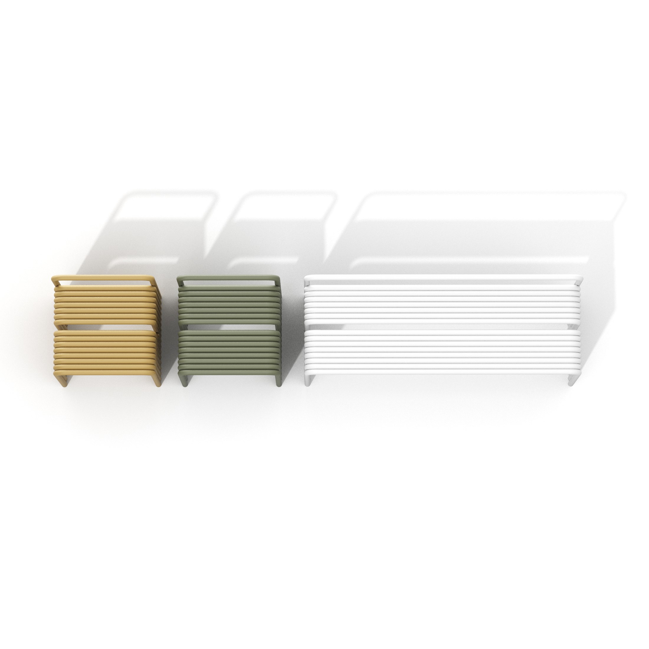 TUBE Low aluminium garden stool By Joyf
