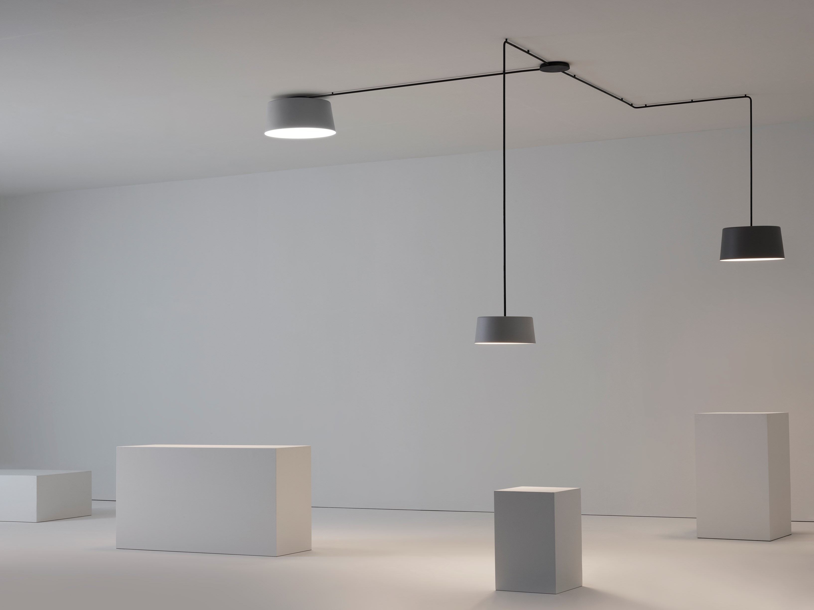TUBE | Pendant lamp Tube Collection By Vibia design Ichiro Iwasaki