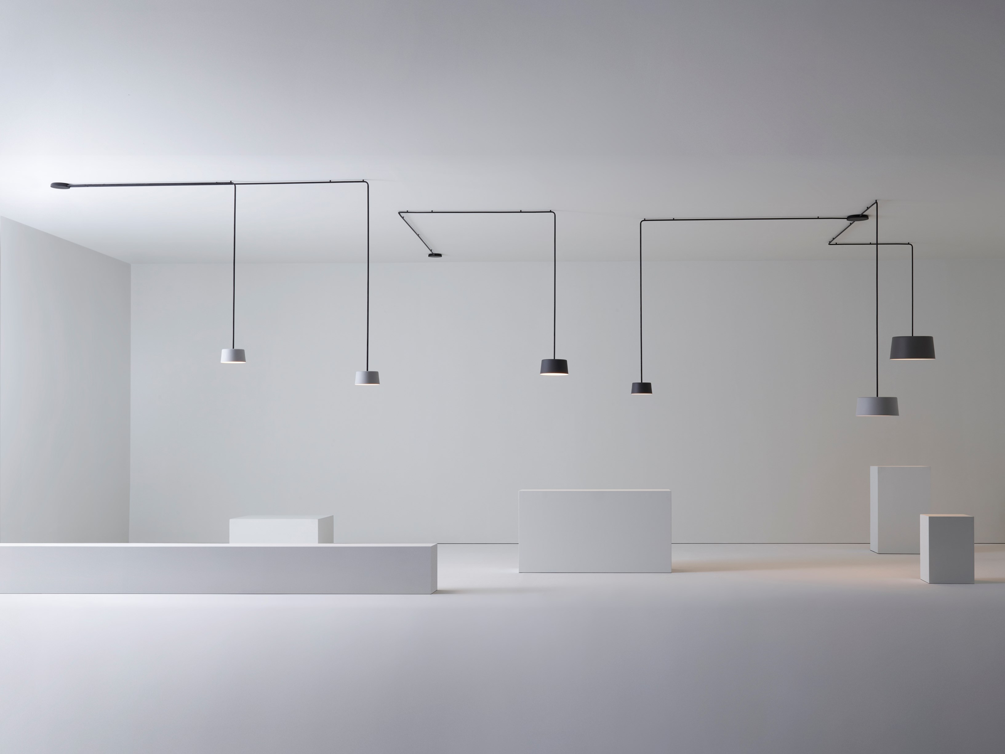 TUBE | Pendant lamp Tube Collection By Vibia design Ichiro Iwasaki