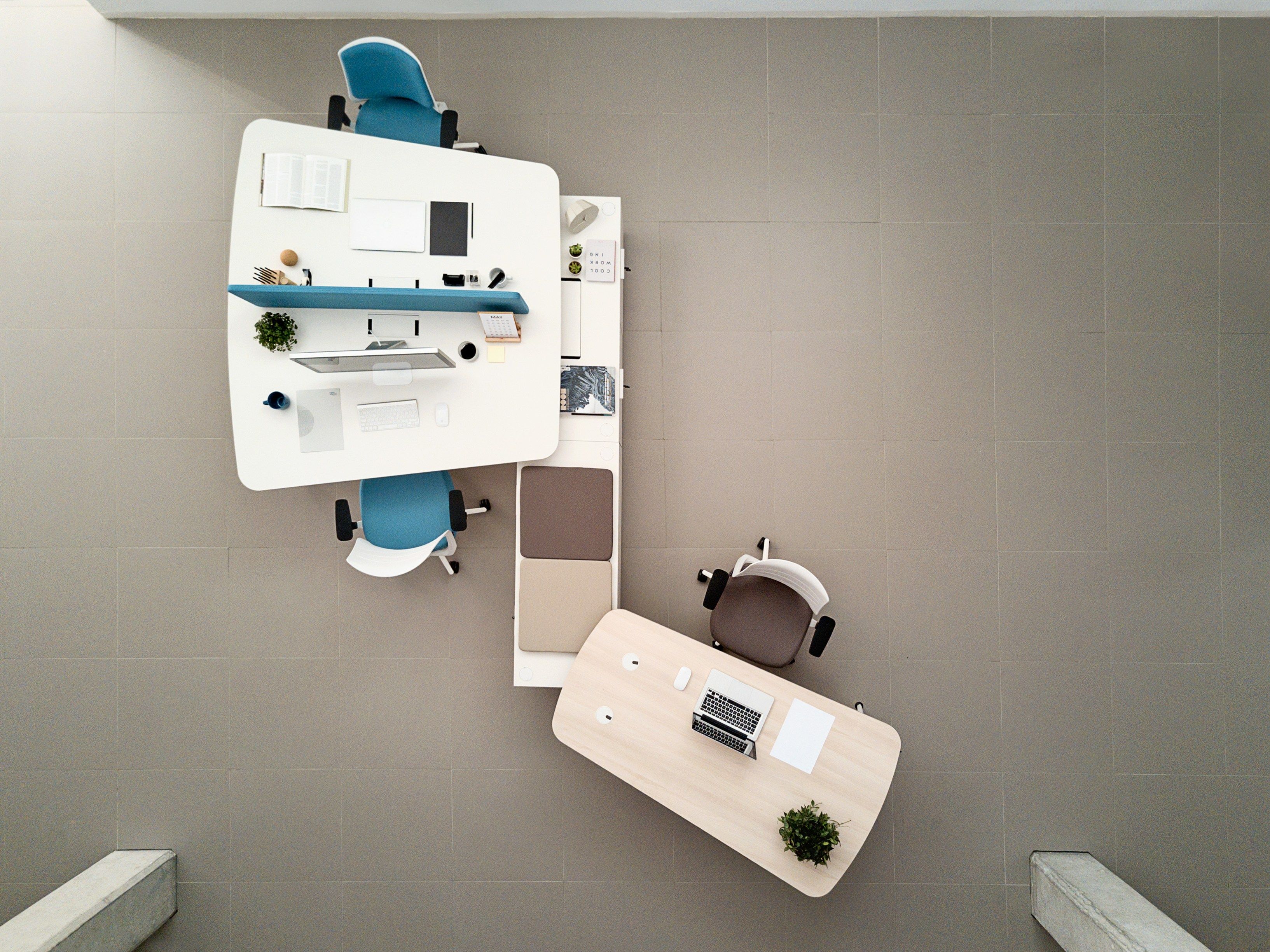 TWIST | Multiple office desk Twist Collection By ACTIU design Enrico ...