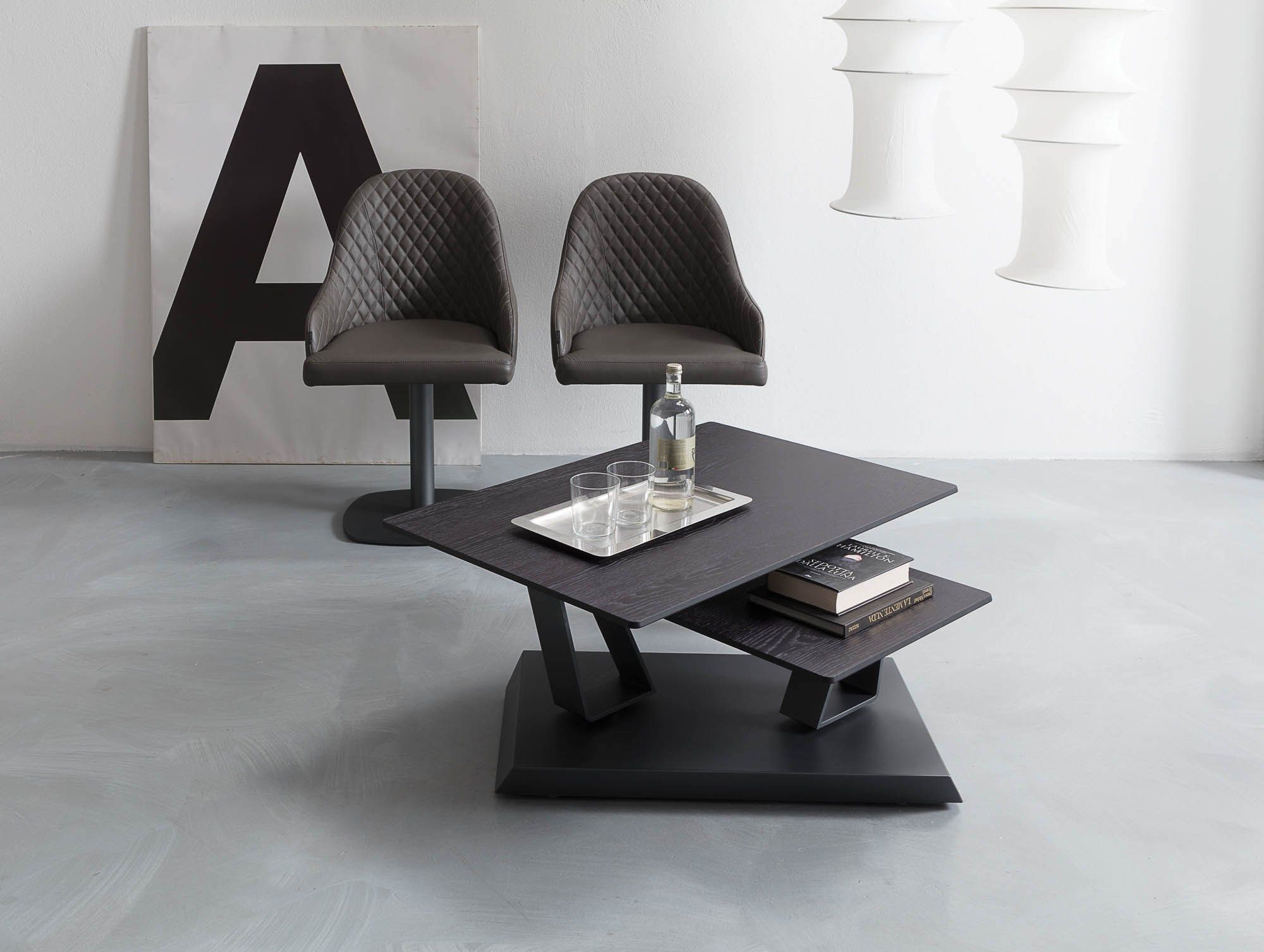 TWIST | Wooden coffee table By Ozzio Italia design Marco Pozzoli