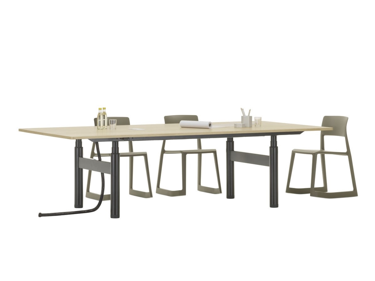 TYDE 2 Rectangular height-adjustable meeting table By Vitra | design ...