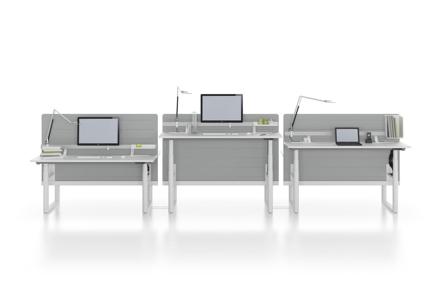 TYDE 2 Height-adjustable office desk with electric motion By Vitra ...