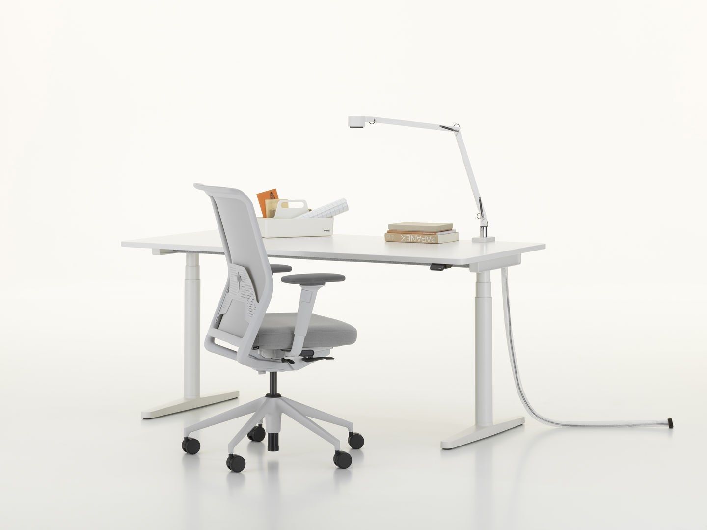 TYDE 2 Height-adjustable office desk with electric motion By Vitra ...