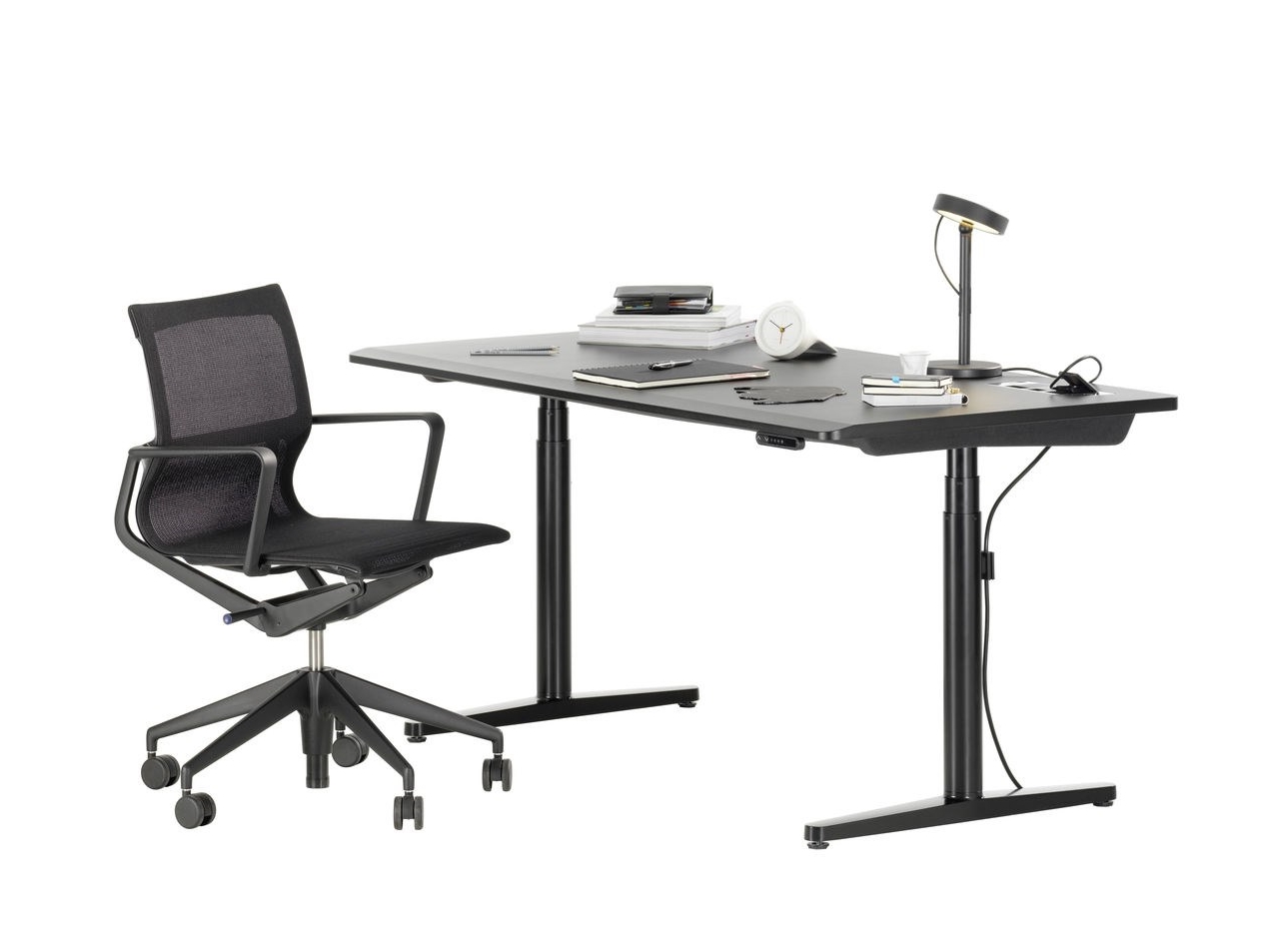 TYDE 2 Height-adjustable office desk with electric motion By Vitra ...