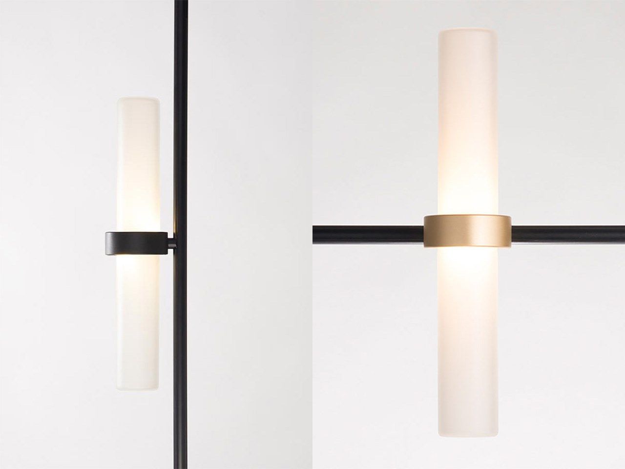 TYPOGRAPHY CILON CHANDELIER LED metal and glass modular chandelier ...