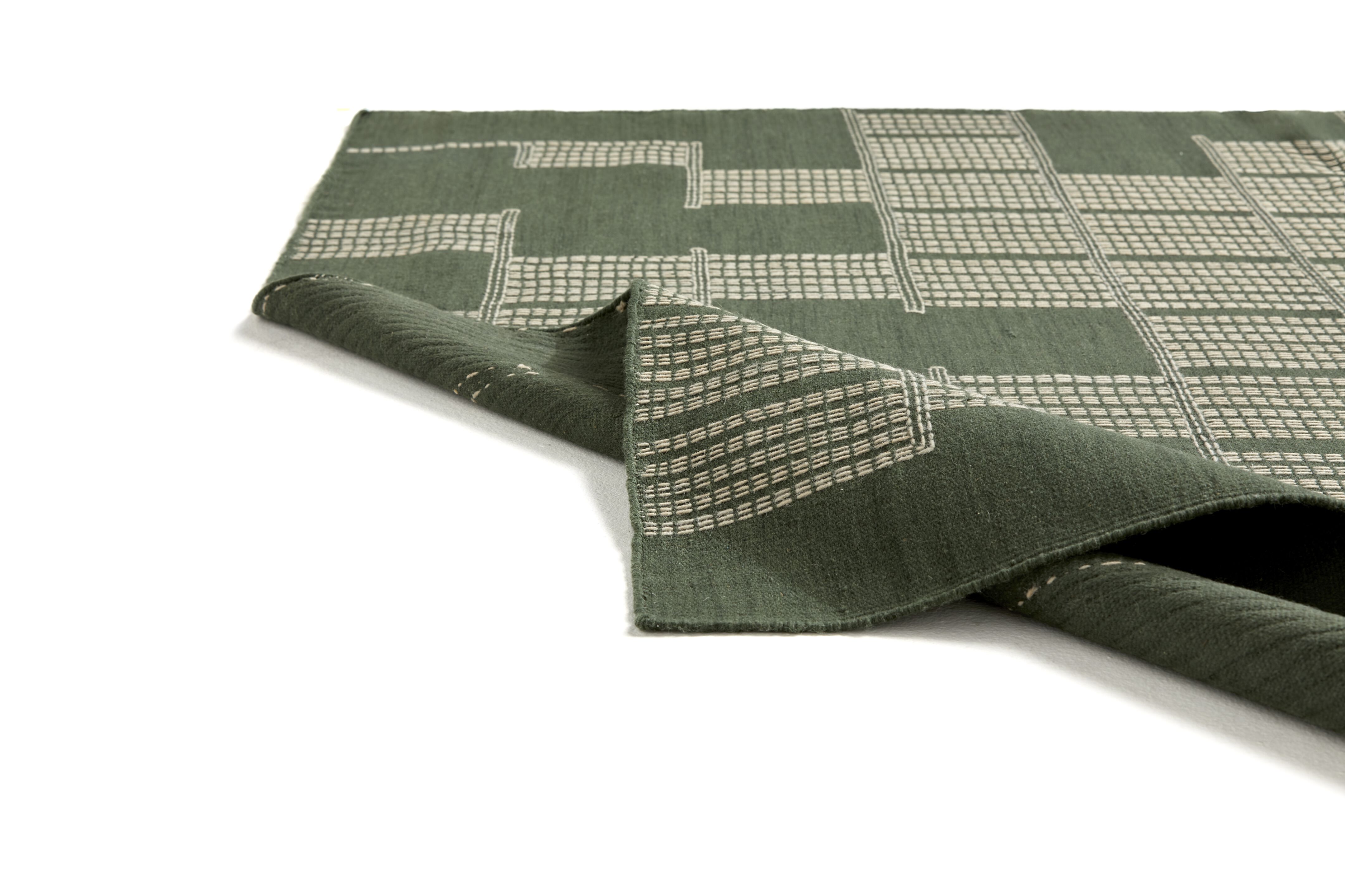 HILO GREEN Rug By Tacto | design Aranda Aloy Enblanc
