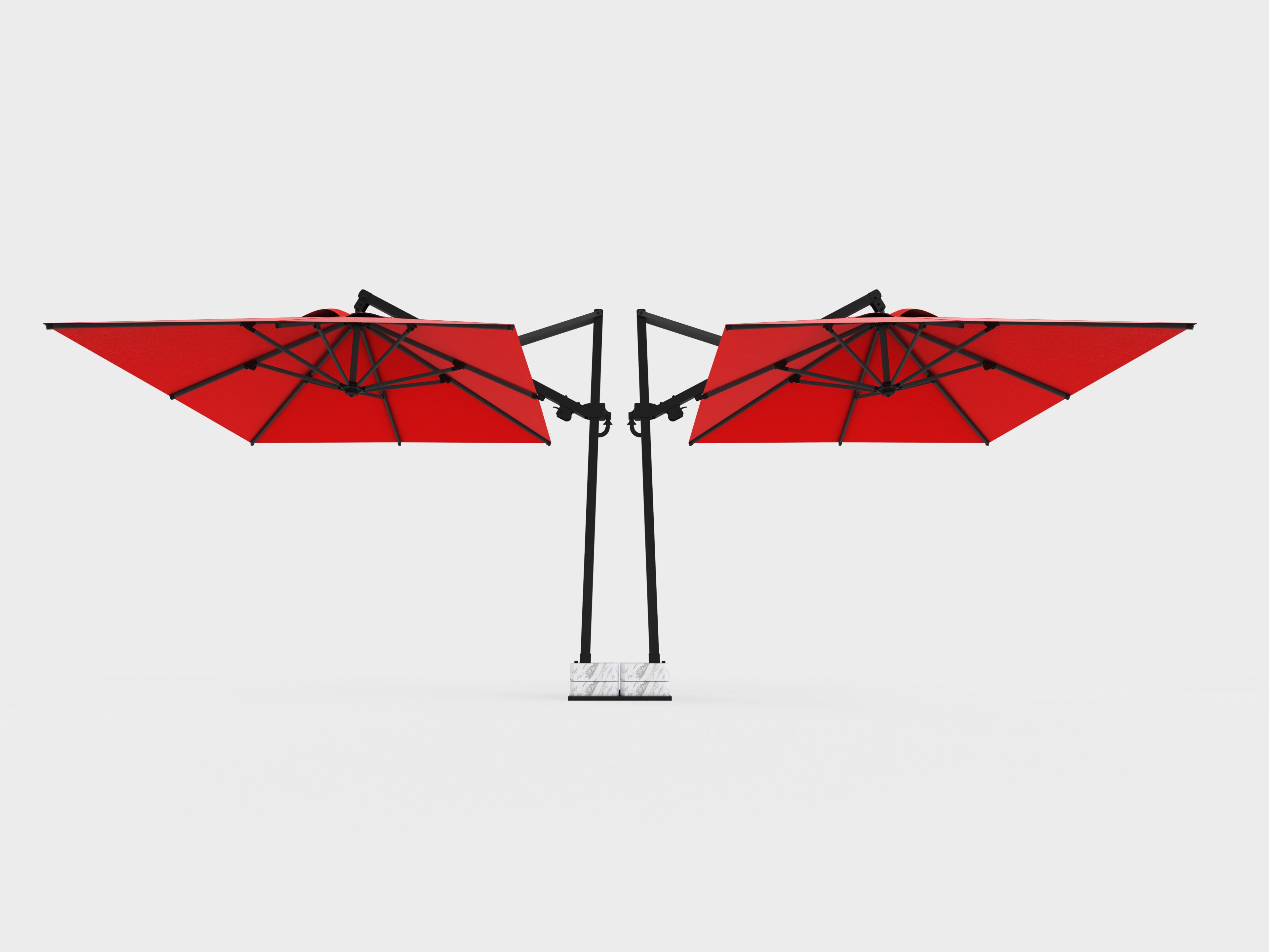 BANANA PLUS DOUBLE SQUARE Garden umbrella By The Umbrella House