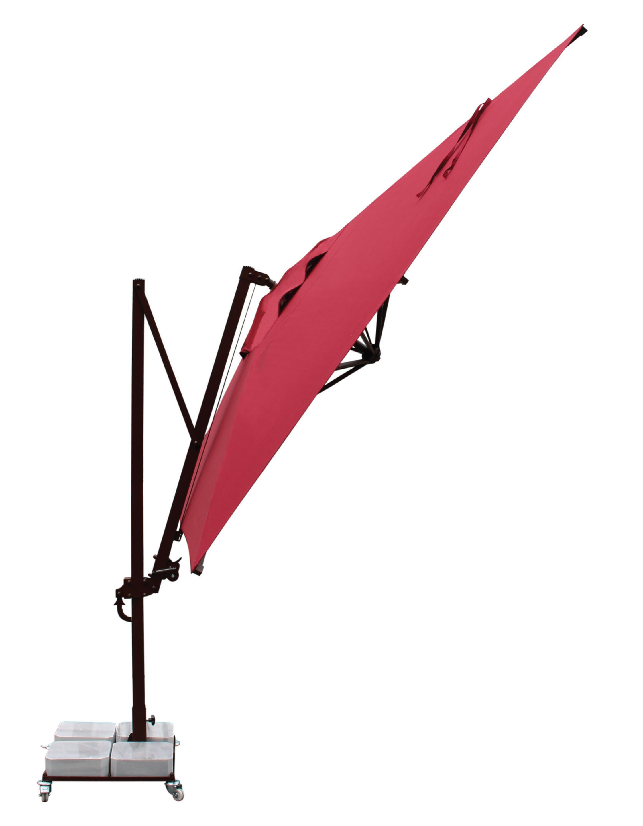 BANANA PLUS SIDE POLE RECTANGULAR Rectangular offset Garden umbrella By ...