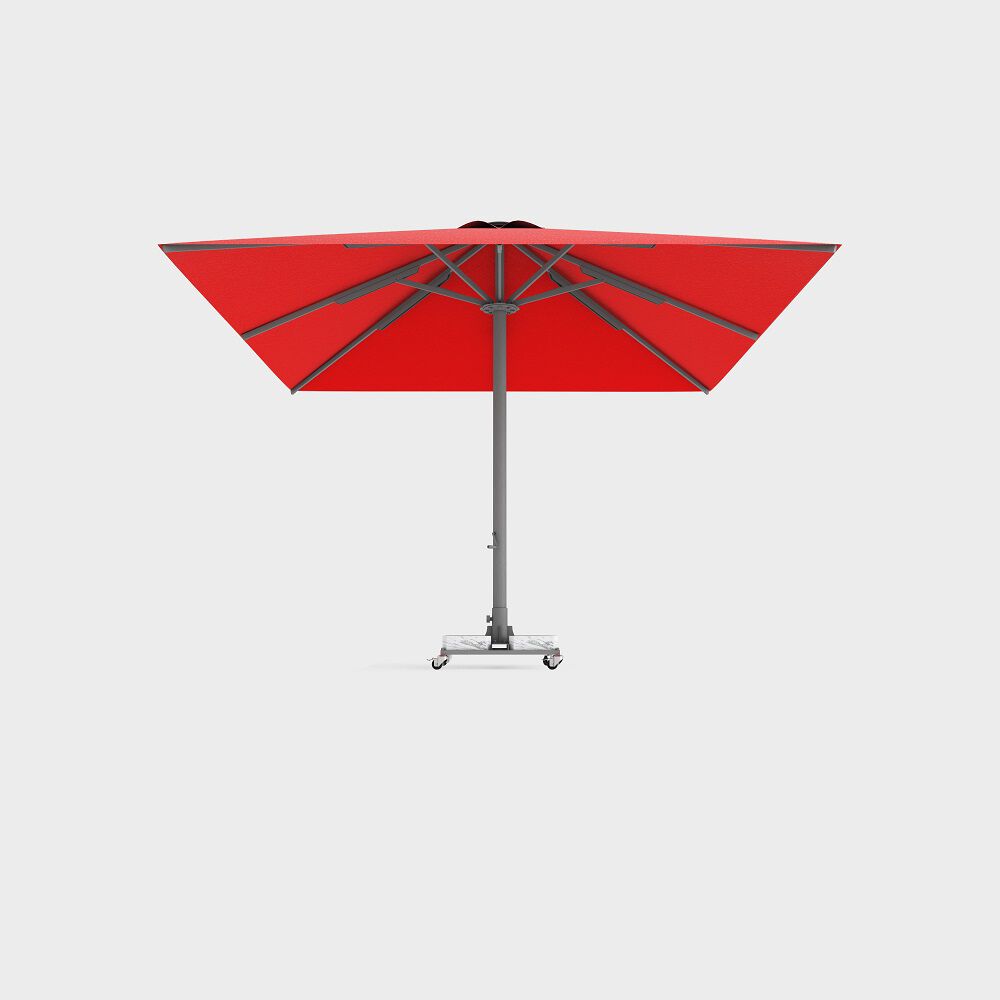 MEGA CRANK-TELESCOPIC SYSTEM SQUARE Garden umbrella By The Umbrella House