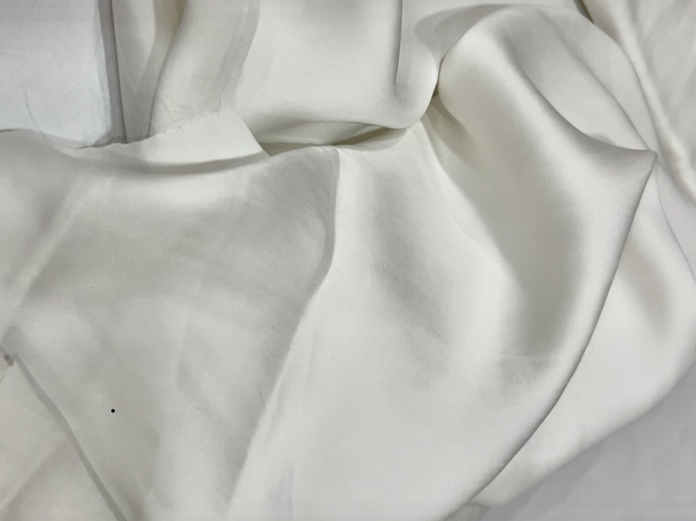 NATURAL, WHITE OR CREAM SANDED SUEDE SILK Fabric By Tohora