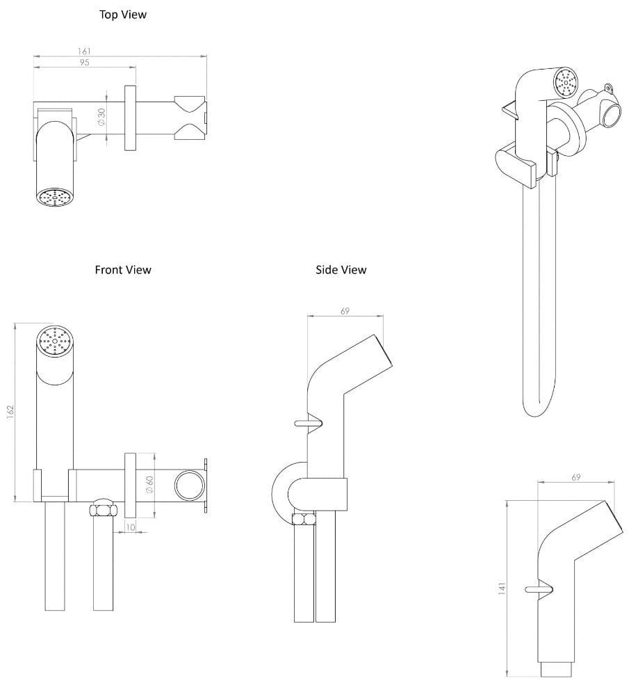 Toilet-jet handspray By LUSSO