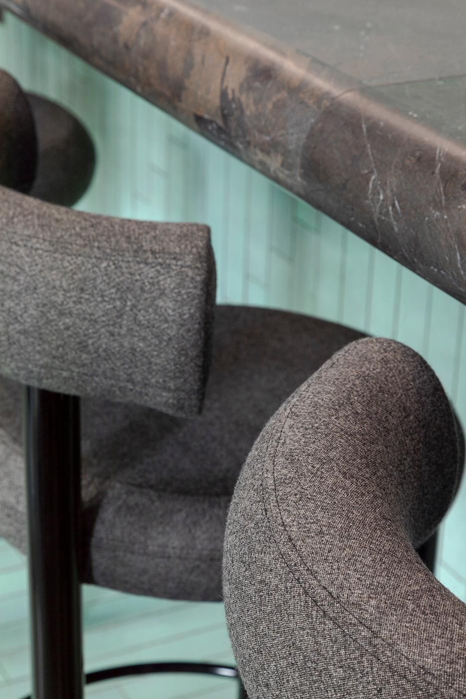 FAT STOOL High upholstered fabric stool By Tom Dixon | design Tom Dixon ...