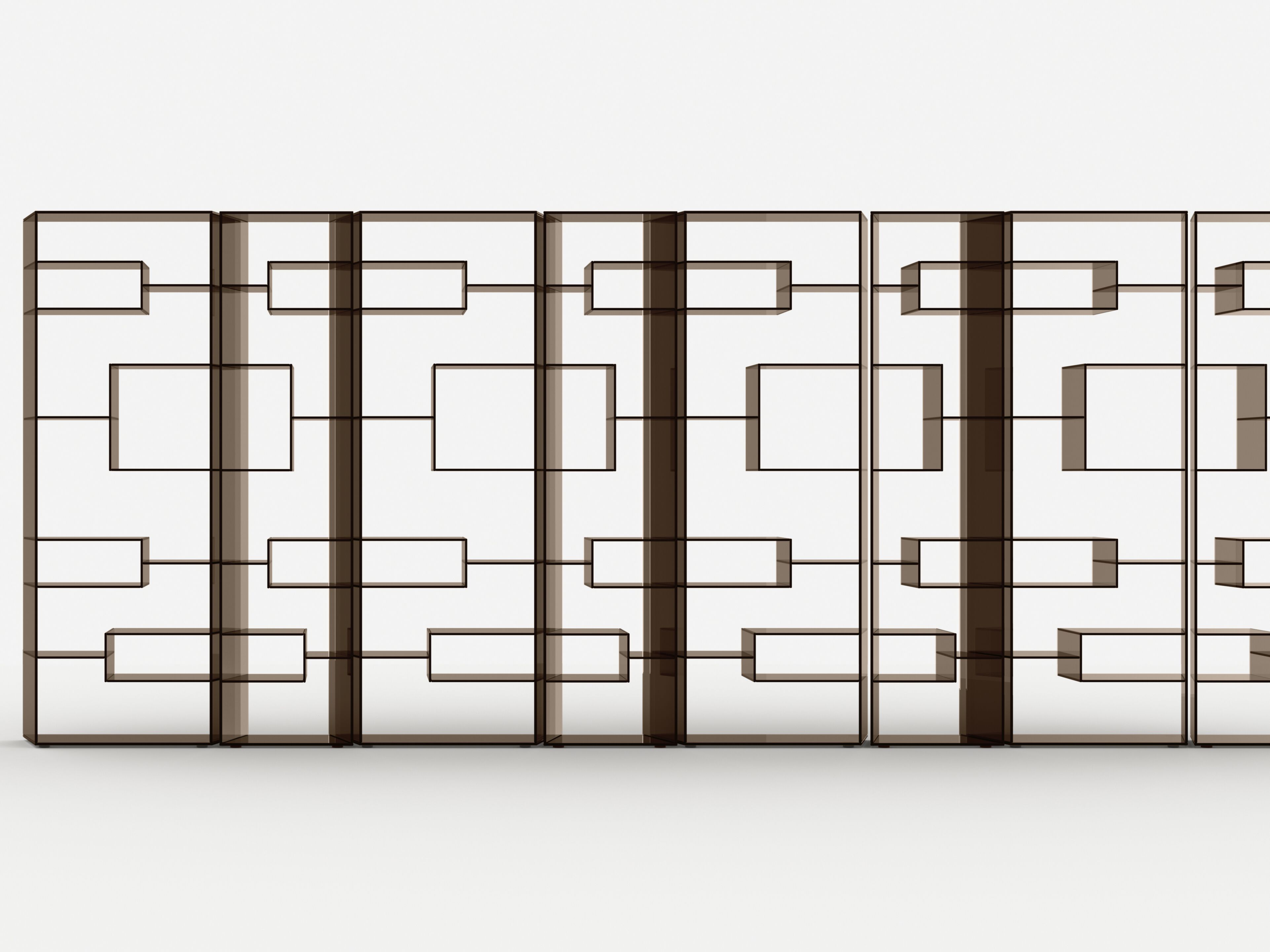 LIBER Librería de vidrio templado By Tonelli Design | design Luca Papini