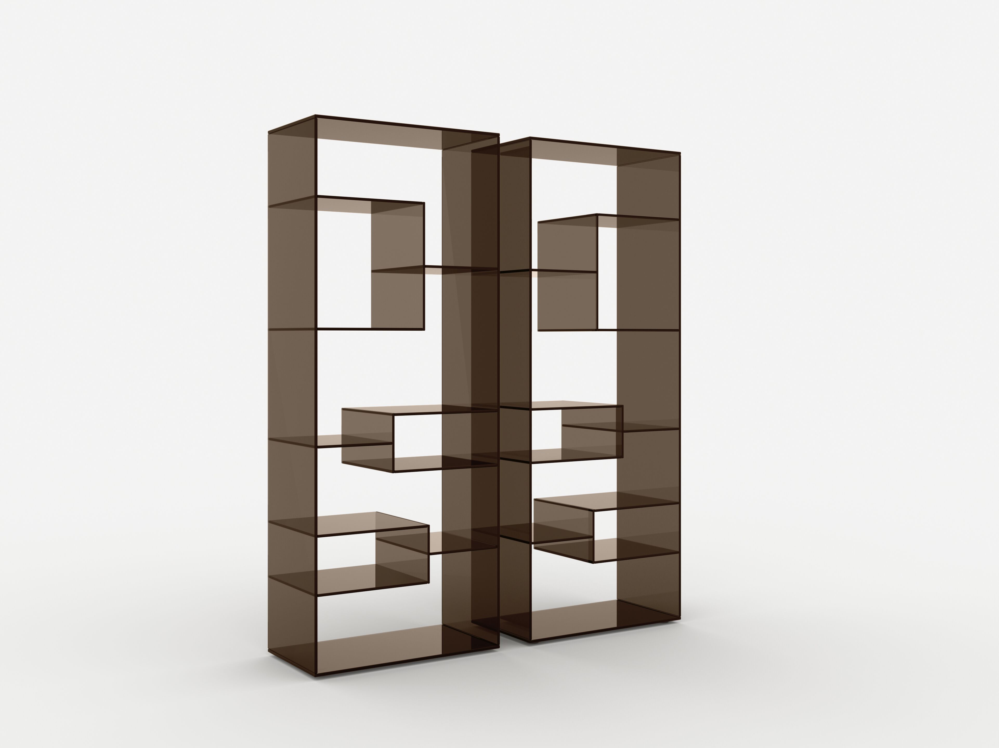 LIBER Librería de vidrio templado By Tonelli Design | design Luca Papini