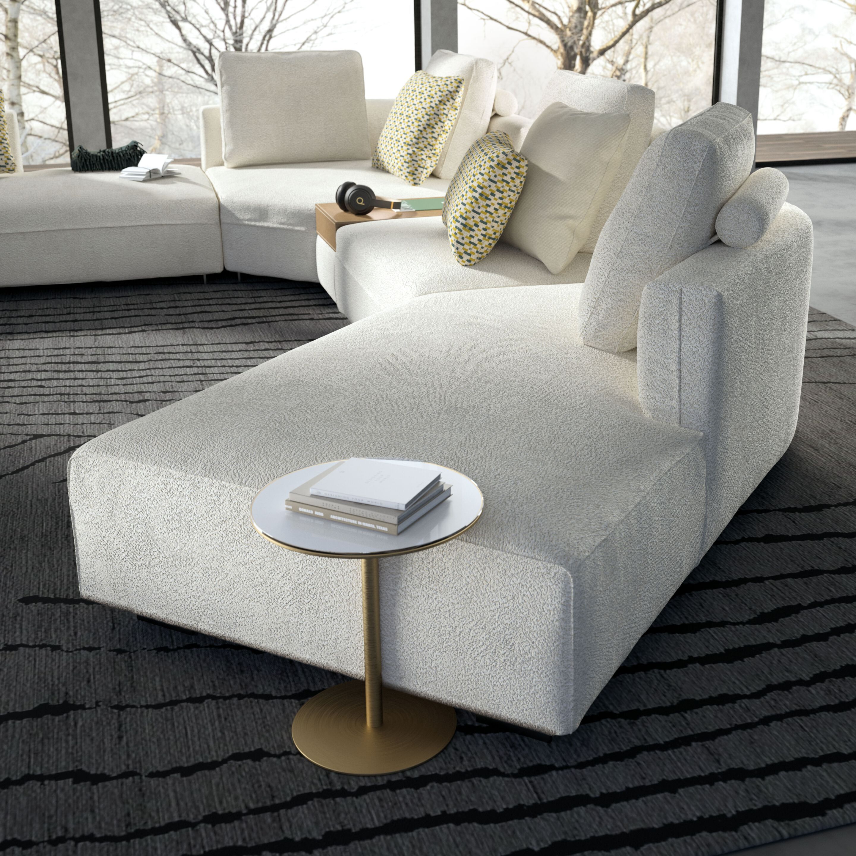 STONE Sectional modular sofa By Tremolada