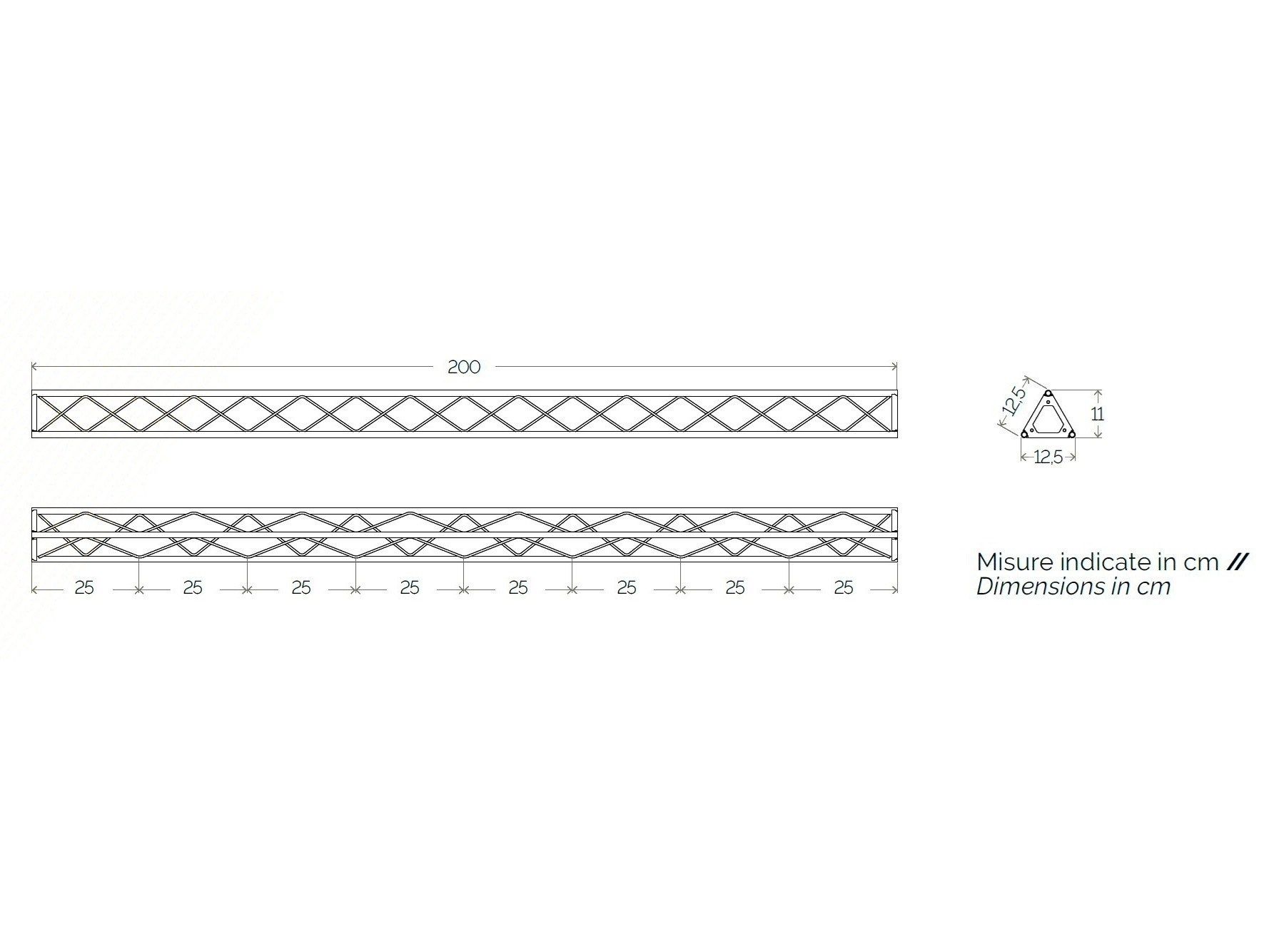 Triangular Trusses Steel Prefabricated structure By SELVOLINA