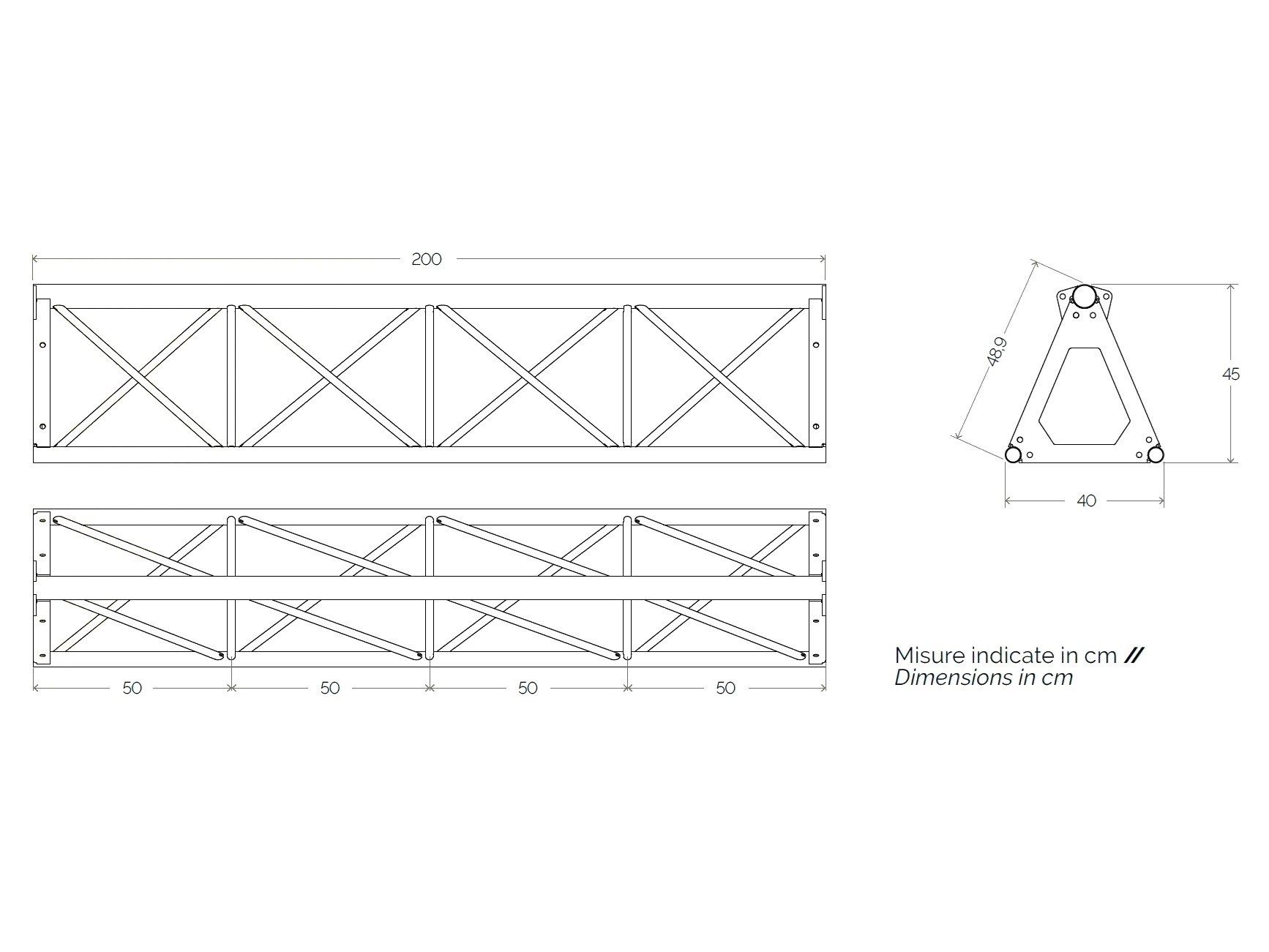 Triangular Trusses Steel Prefabricated structure By SELVOLINA