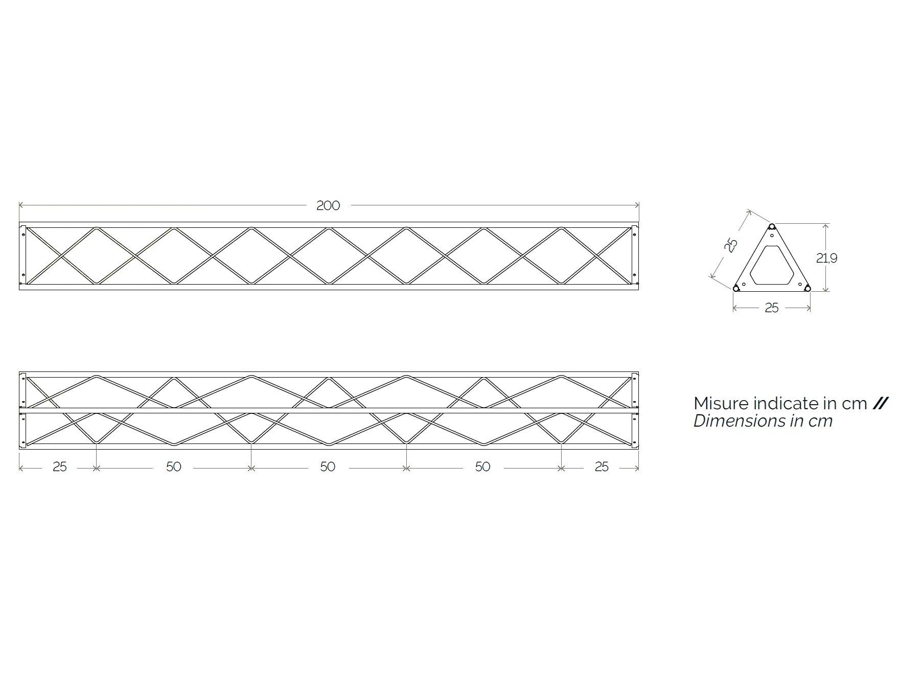 Triangular Trusses Steel Prefabricated structure By SELVOLINA