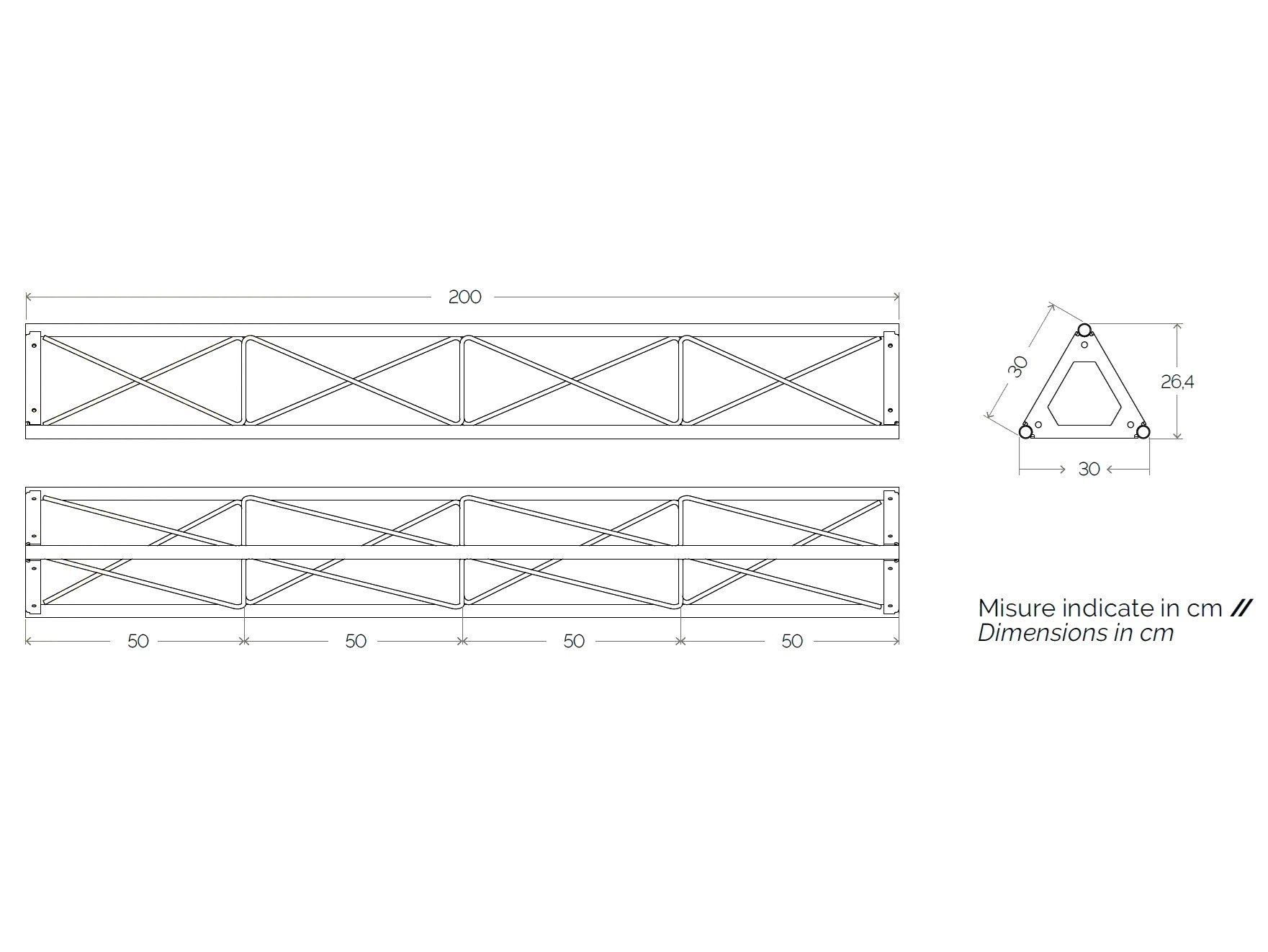Triangular Trusses Steel Prefabricated structure By SELVOLINA