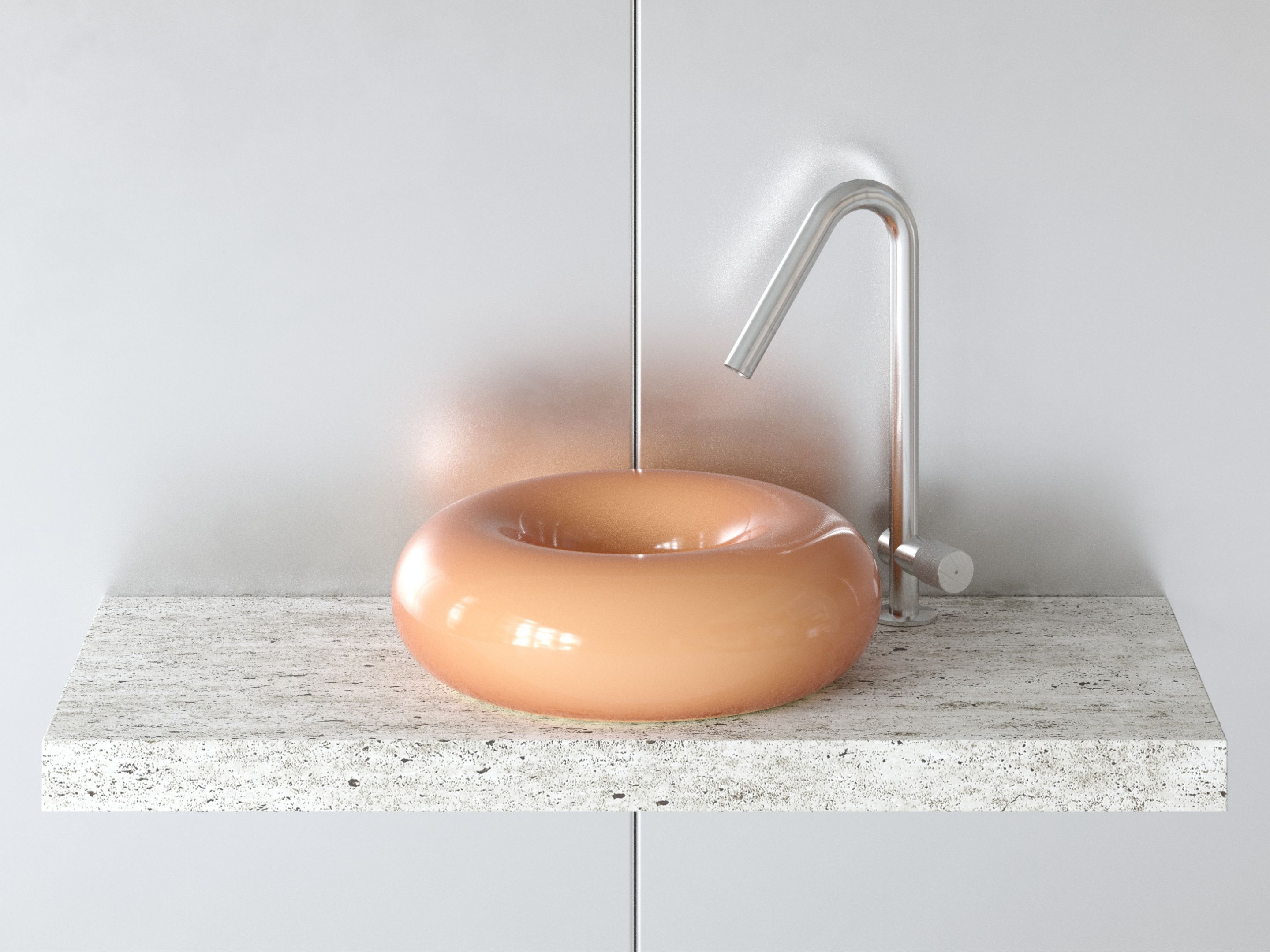 ORBE PEACH Washbasin By Trone