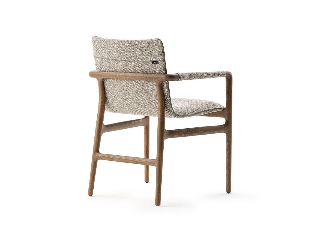 NABI Walnut chair with armrests By Turri