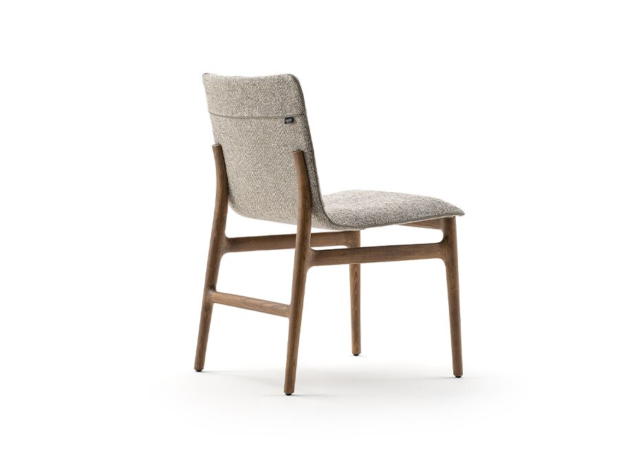 NABI Walnut chair without armrests By Turri