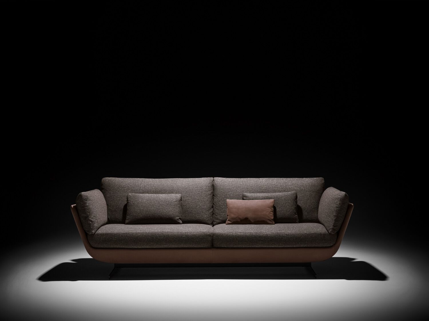 BIGGIE MONO 3 seater fabric sofa By Twils | design Luca Nichetto