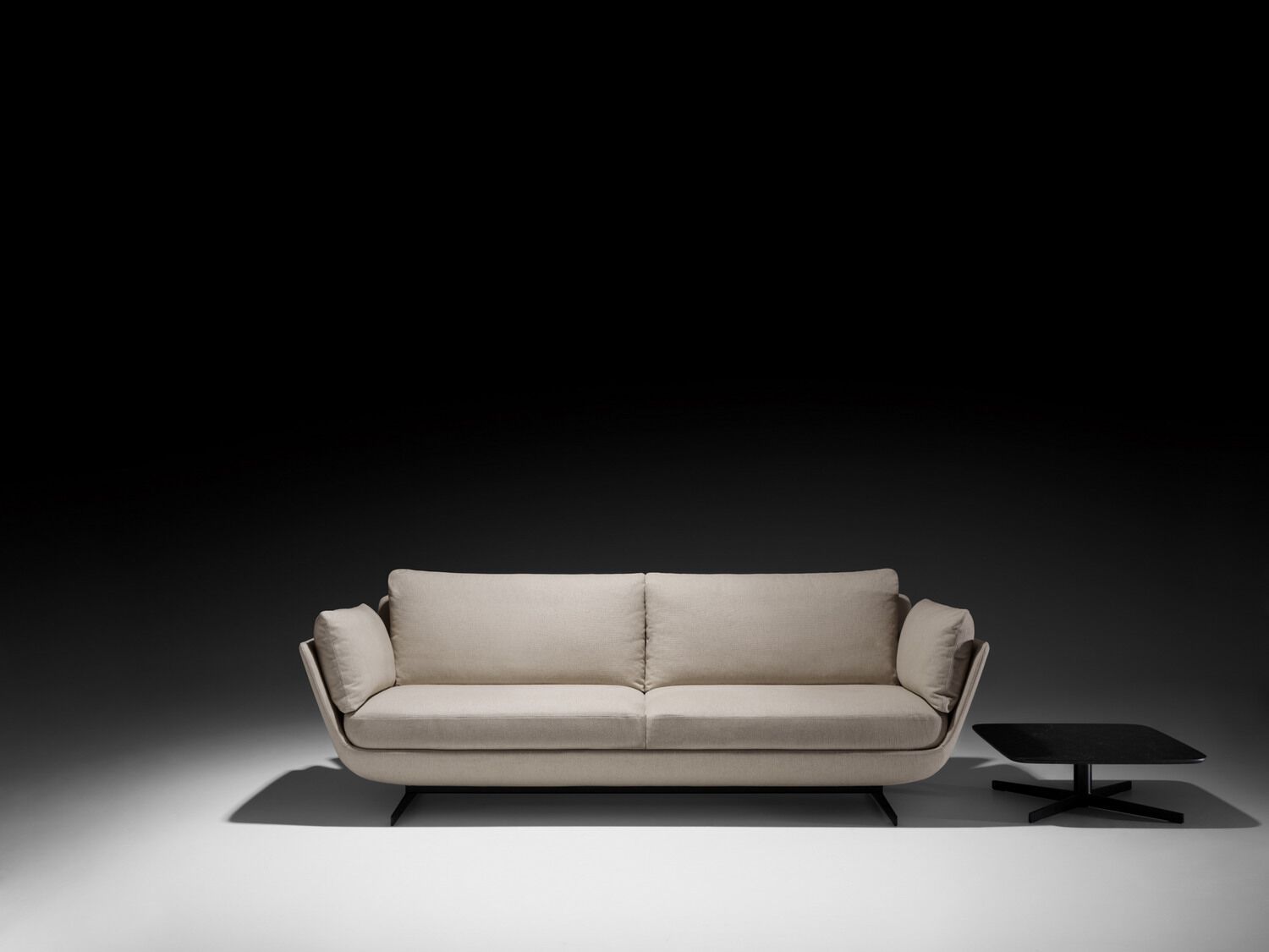 BIGGIE MONO 3 seater fabric sofa By Twils | design Luca Nichetto
